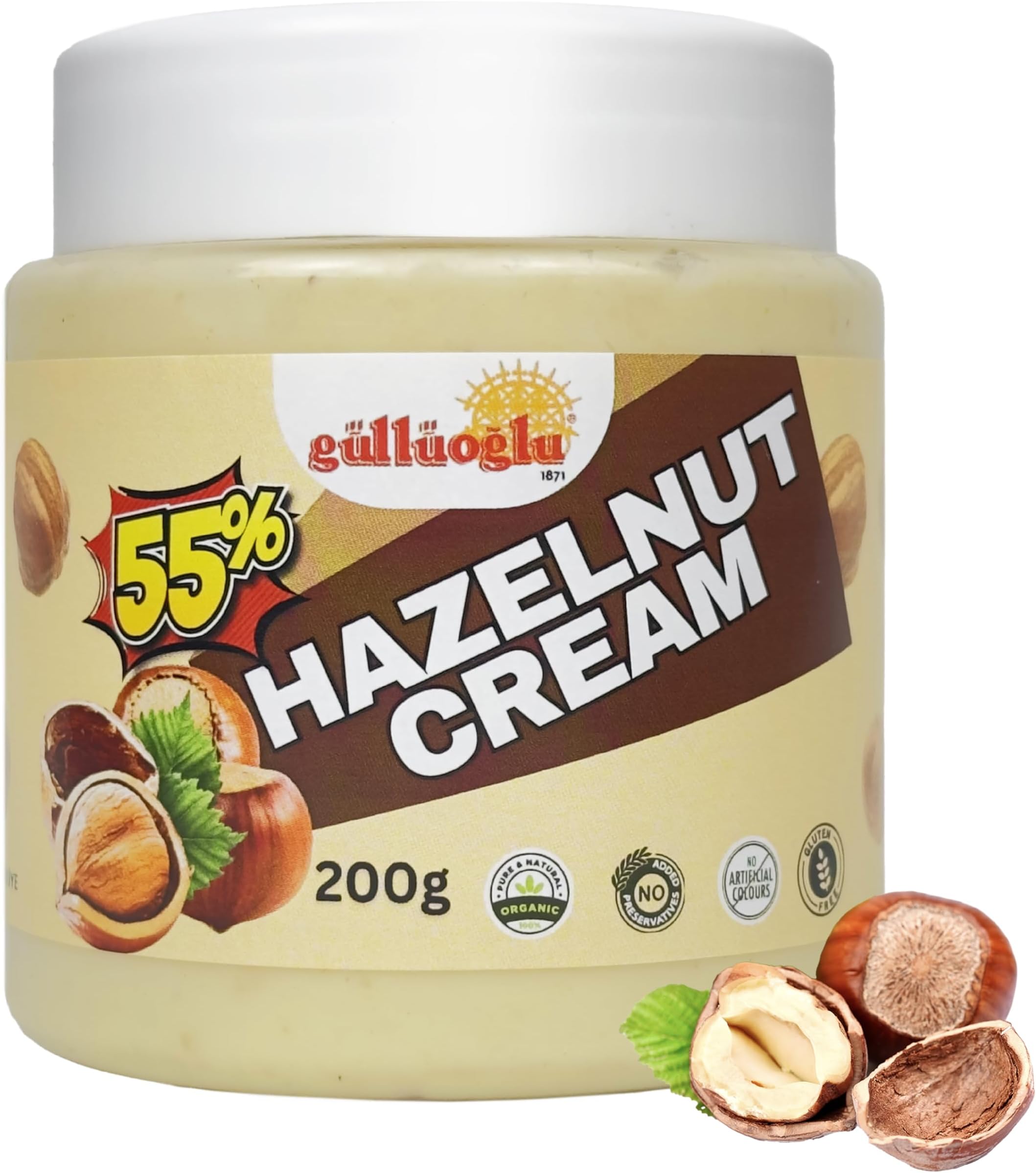 Amazon.com: Gulluoglu Hazelnut Cream – Premium Turkish Hazelnut Spread ...