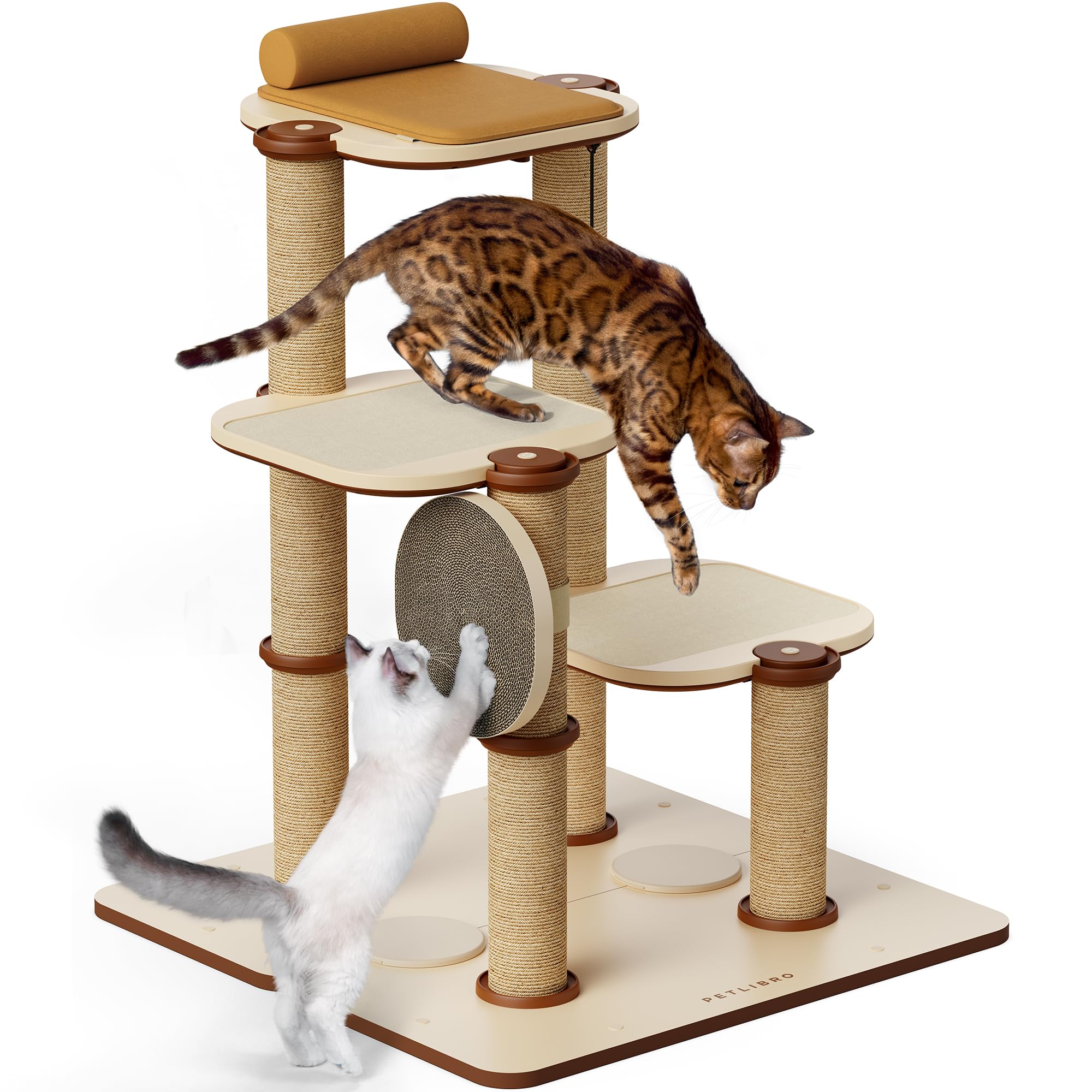 PETLIBRO Infinity Cat Tree Tower for Indoor Cats, Modular Design with ...