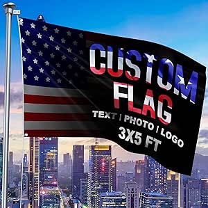 Amazon.com : Custom Flag 3x5 FT Double Sided Print Outdoor - Personalize Flags Banners Design ...