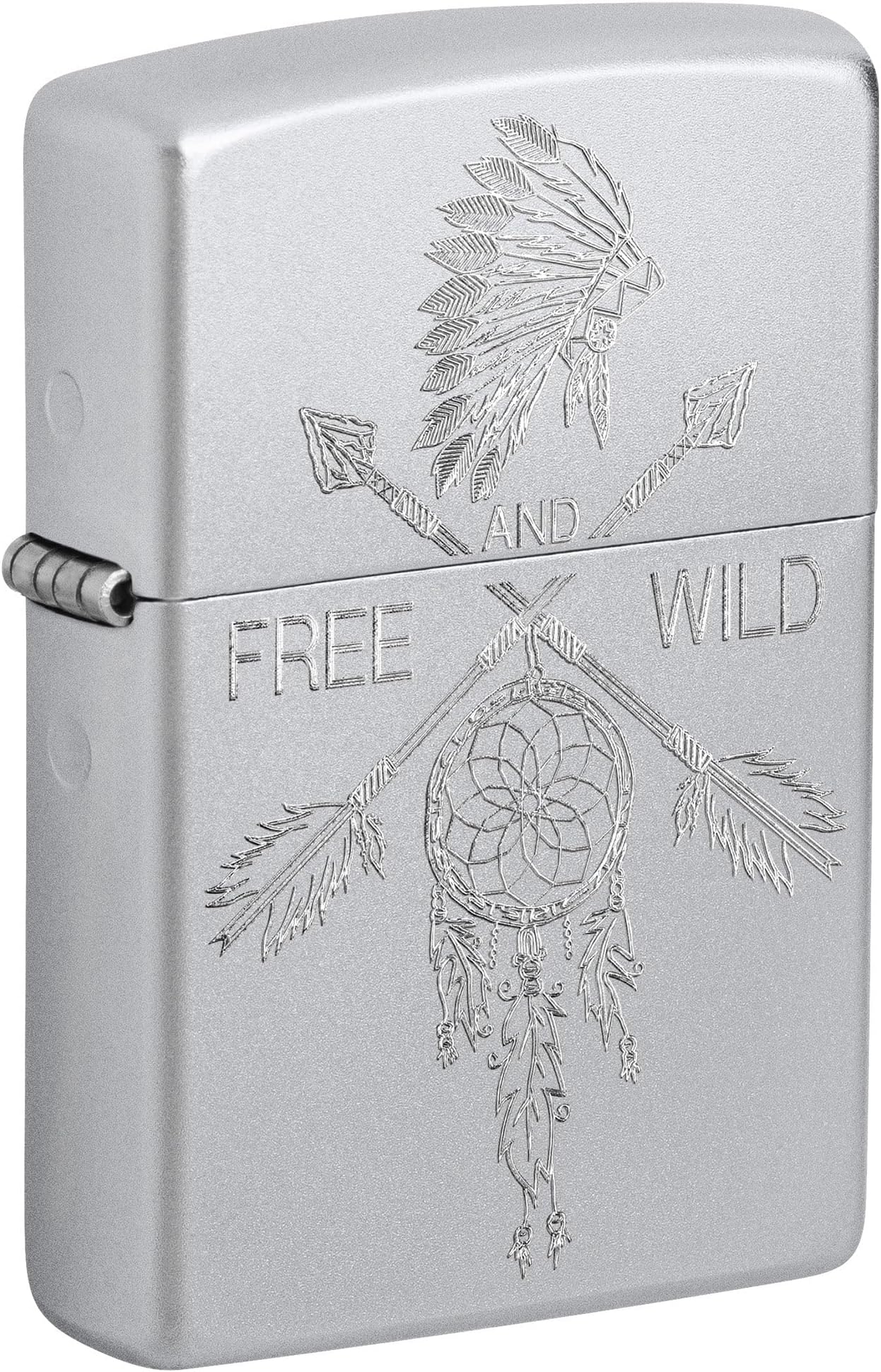 Amazon.com: Zippo Lighter: Native American Symbols, Engraved - Satin ...