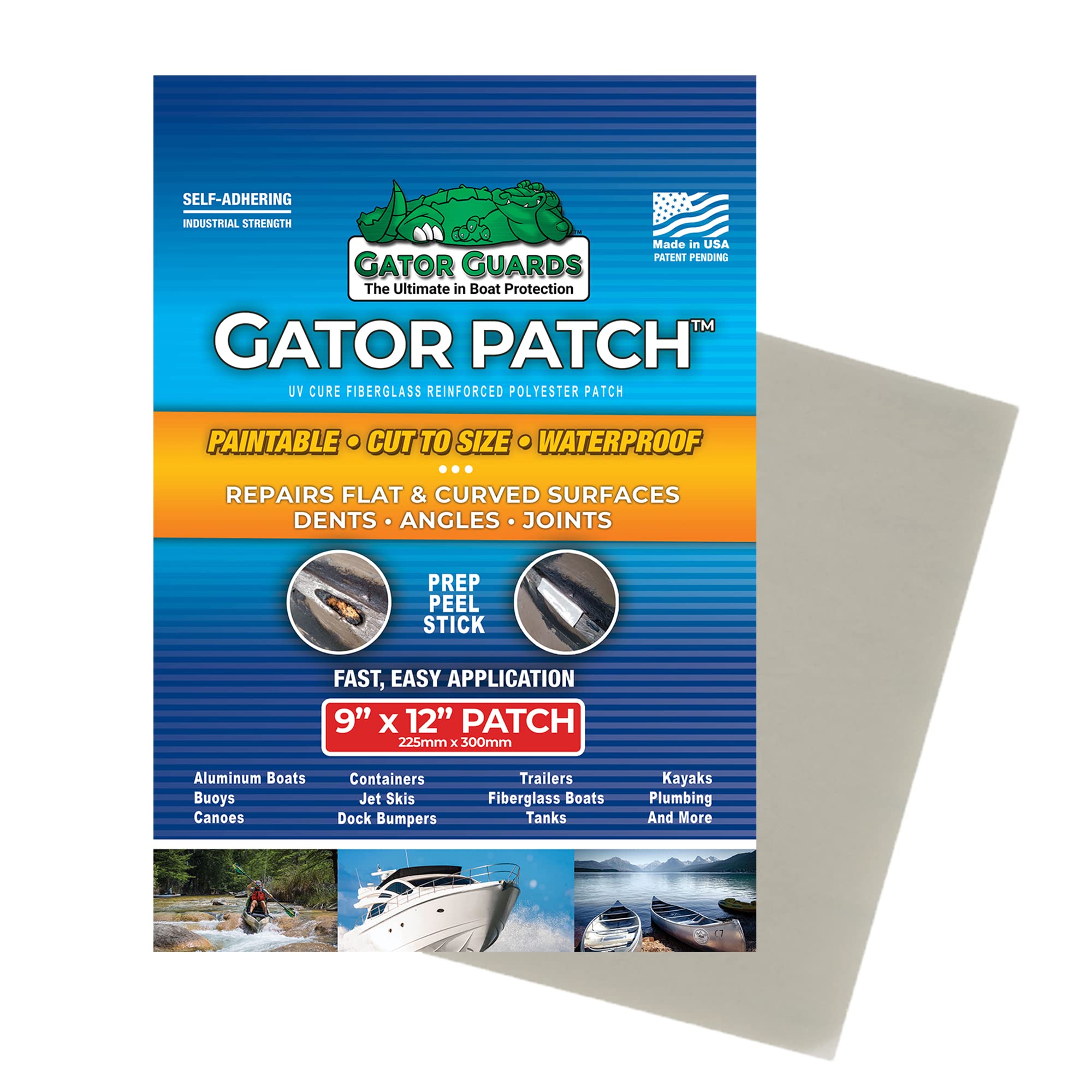 Snapklik.com : Gator Patch Fiberglass Reinforced Repair Patch - Repairs ...