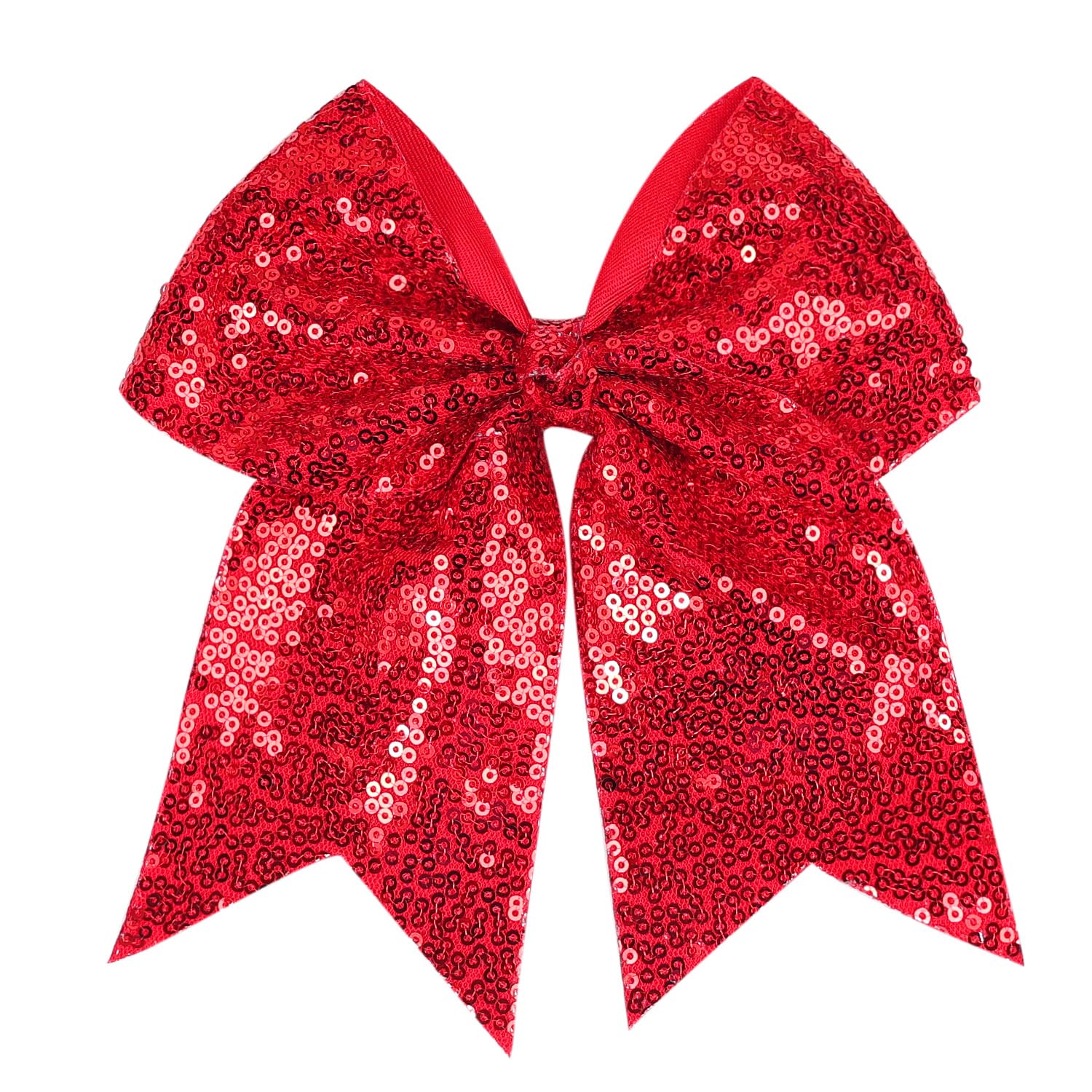 Amazon.com : Jumbo Glitter Cheer Bow Clip - 7 Inch Large Cheerleading ...