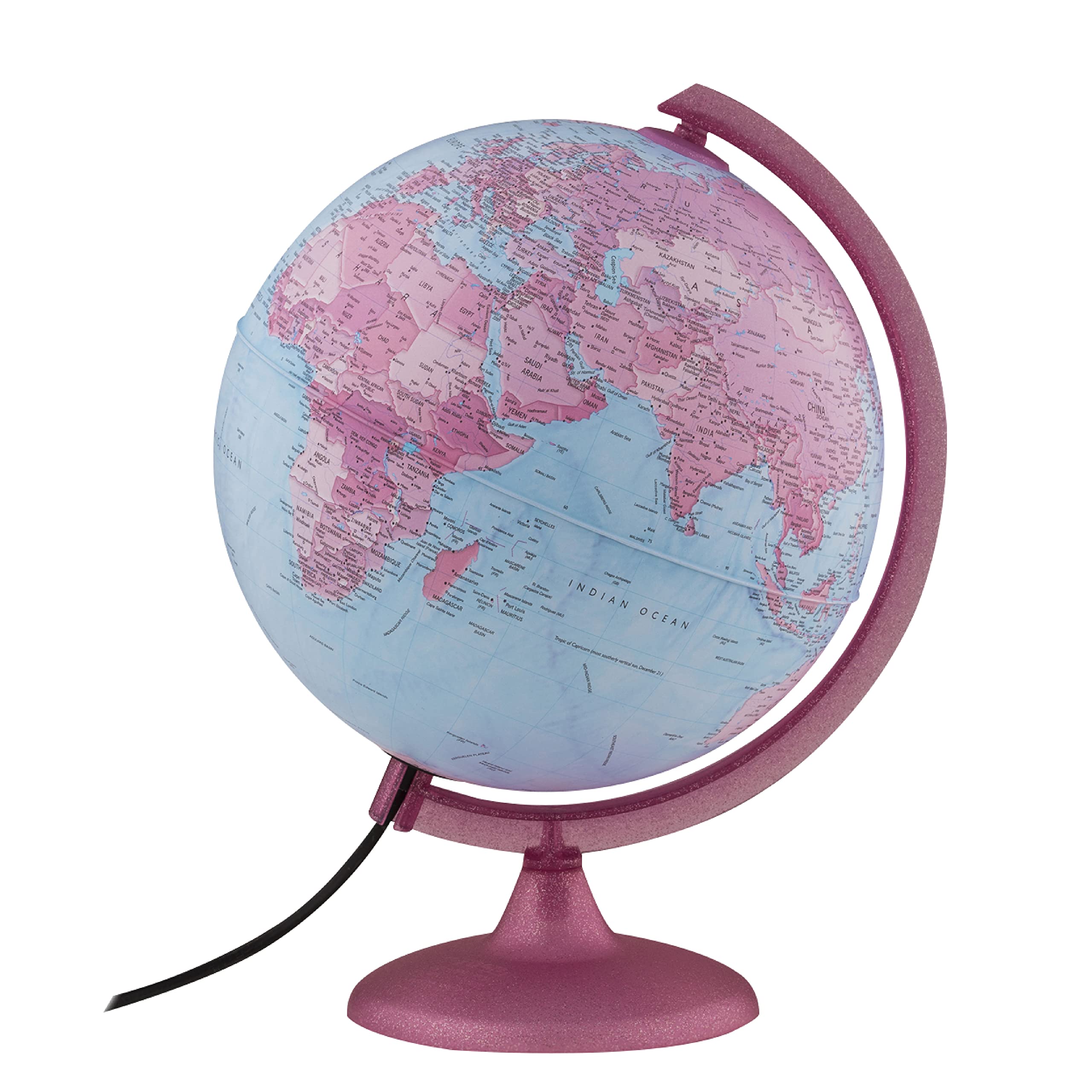 Waypoint Geographic Pink Continental Globe Acrylic World Globe With ...
