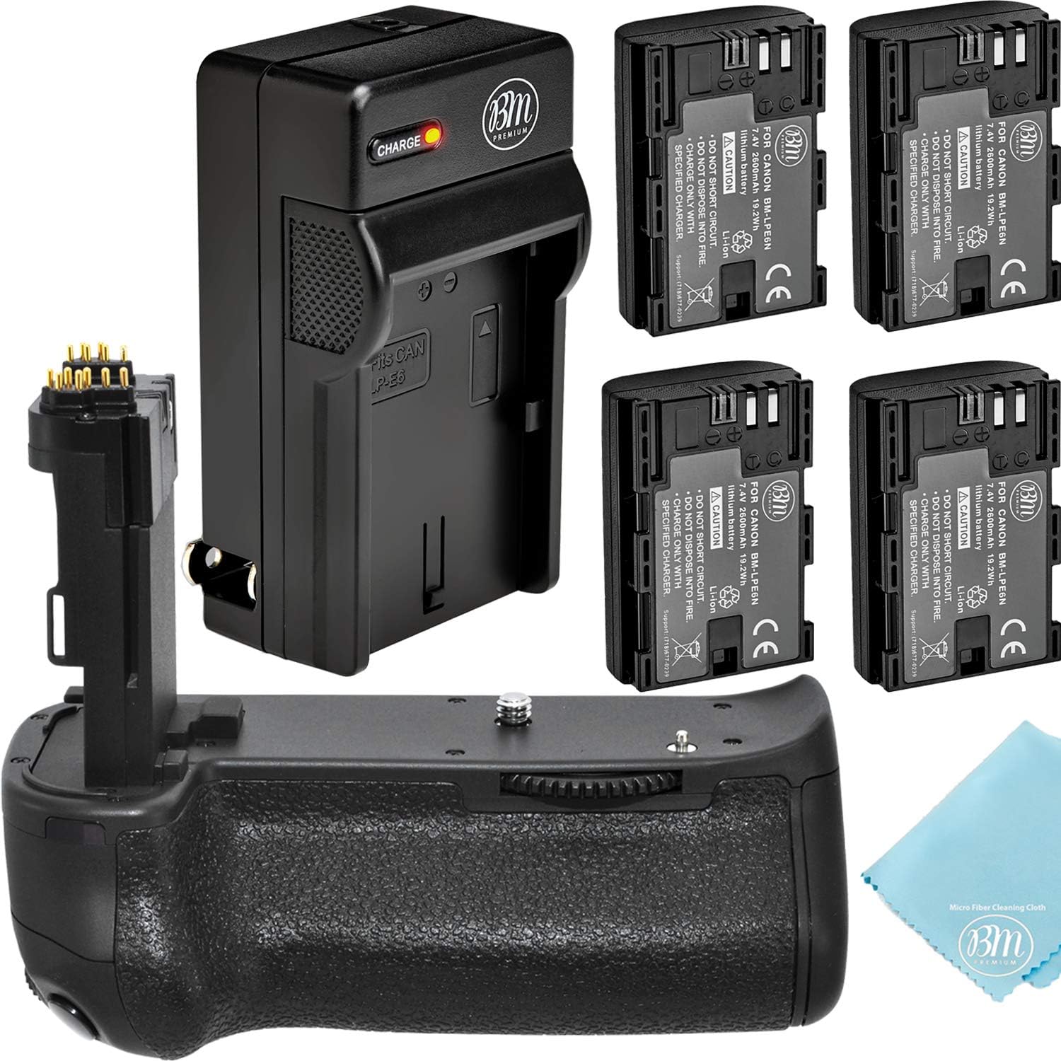 Amazon.com : Canon BG-E2N Battery Grip for Canon 20D, 30D, 40D & 50D ...