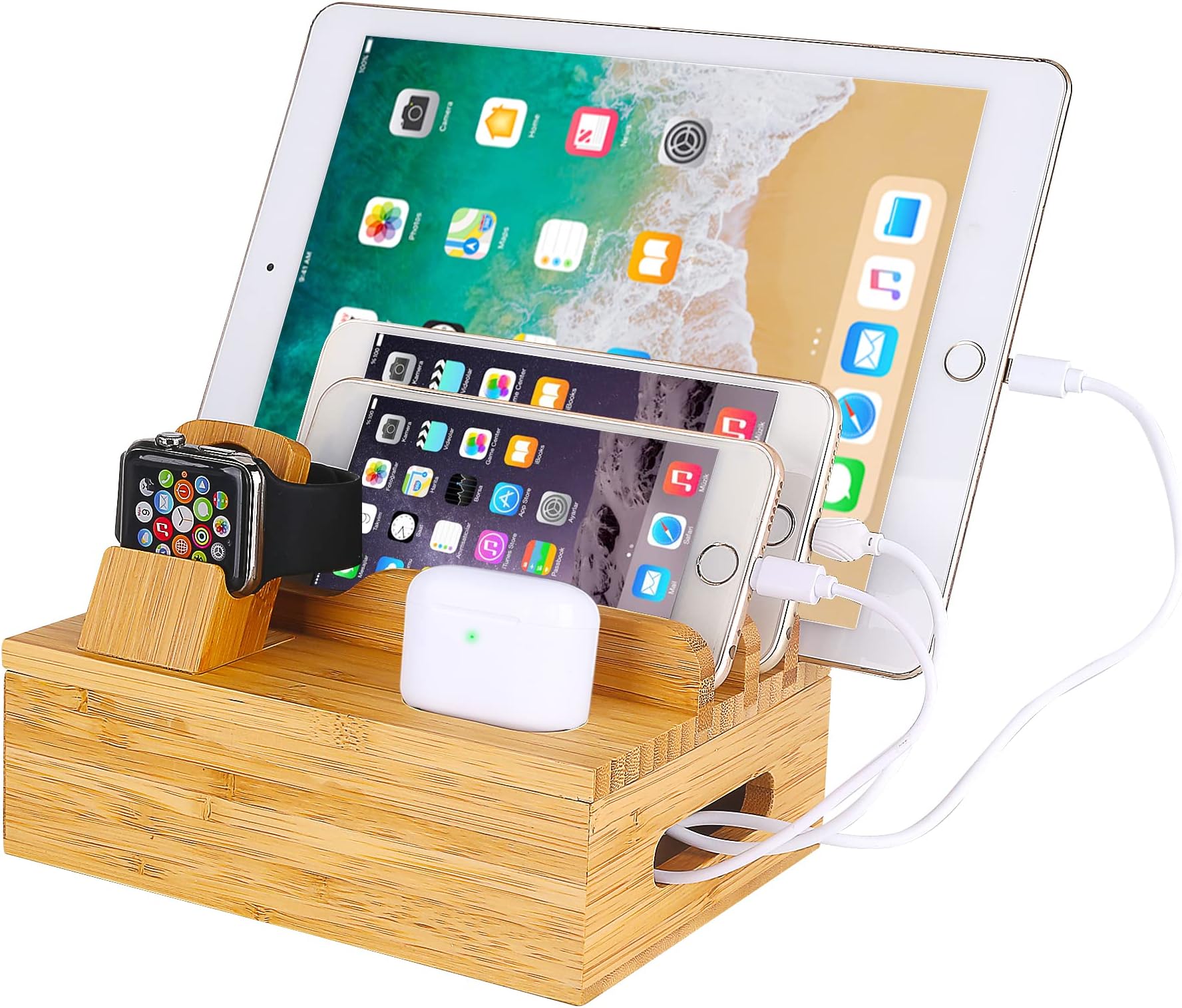 Amazon.com: 4 in 1 Multi Functional Wireless Charging Station Cell ...