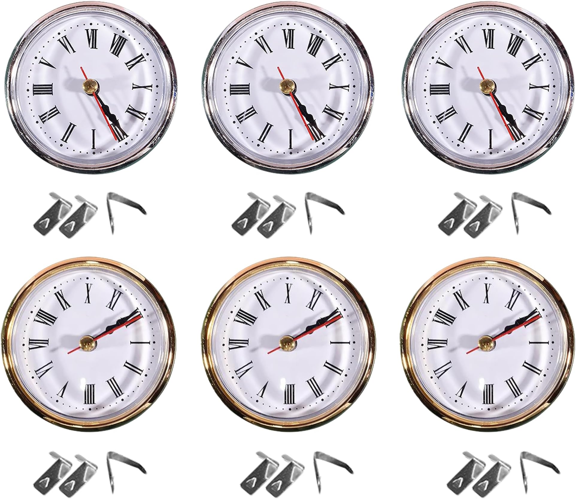 Amazon.com: qczoyp 6Pcs Clock Insert for Resin Clock Mold: 2-1/2 (65mm ...
