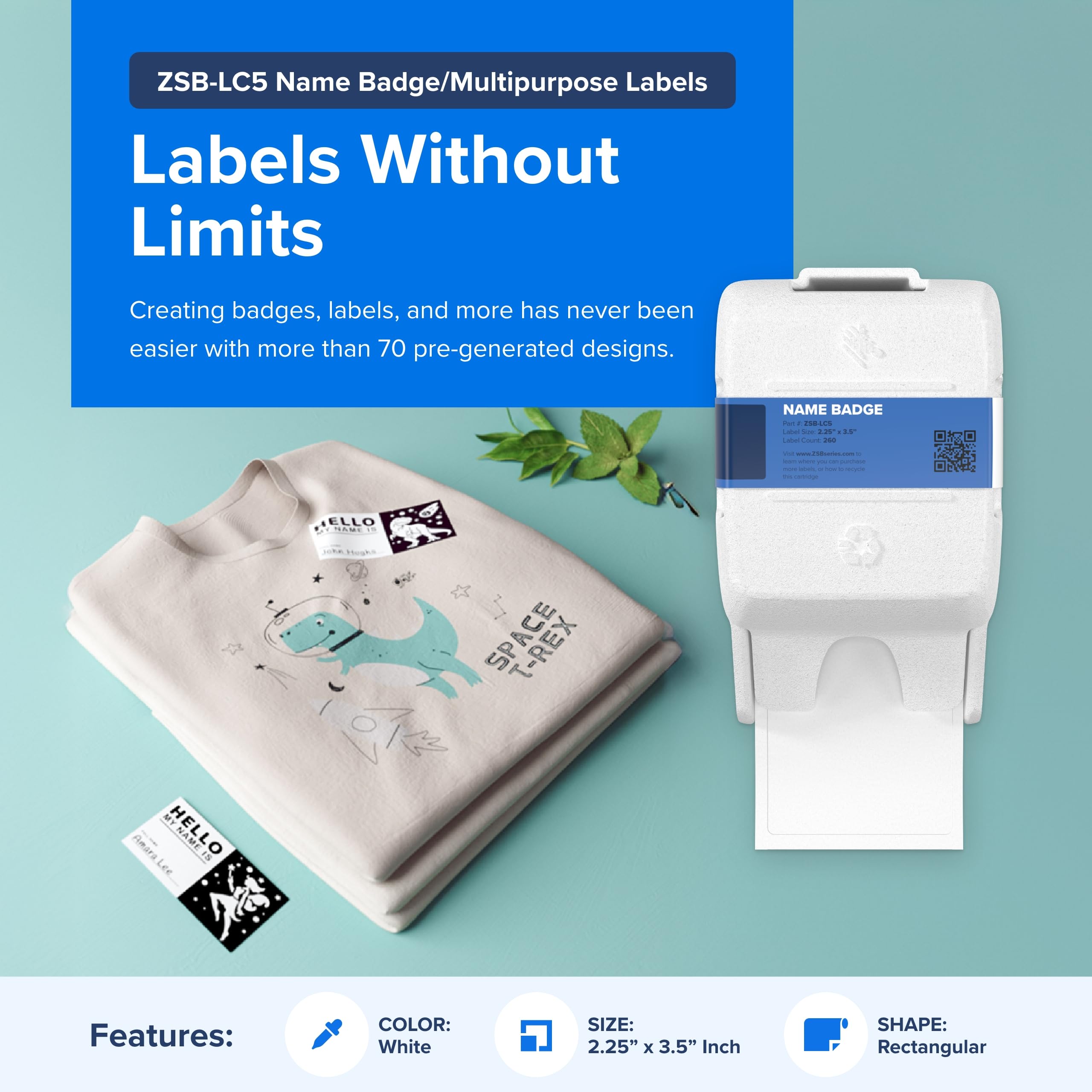 Snapklik.com : ZEBRA ZSB Series Labels - Potato Starch-Based Printer ...