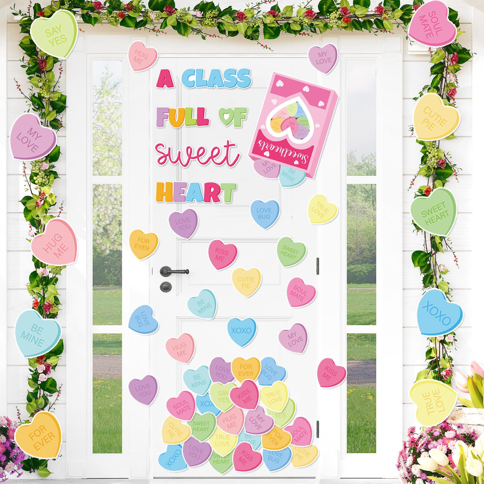 Amazon.com : JarThenaAMCS Valentine's Day Classroom Door Decoration ...
