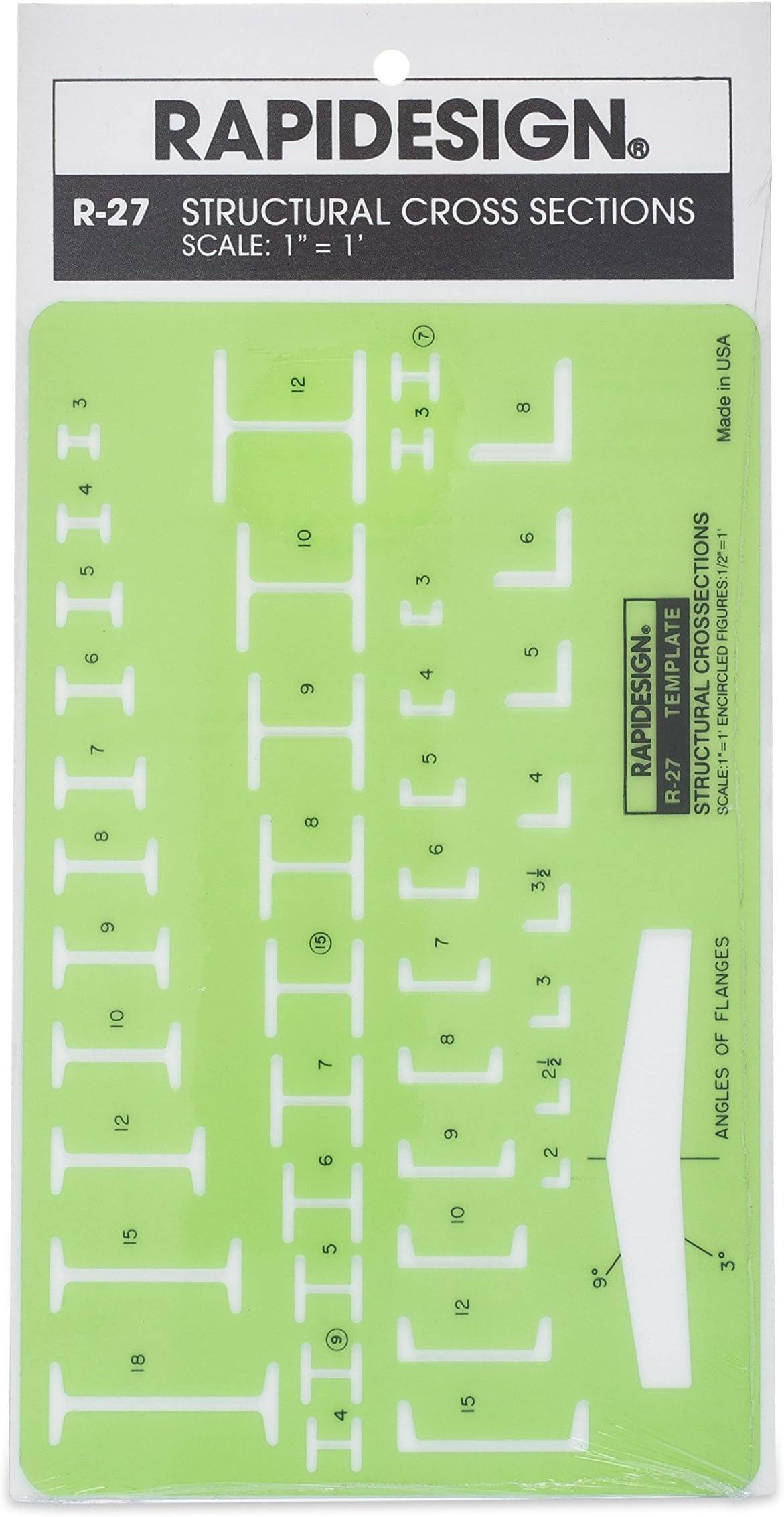 Amazon.com : Rapidesign Structural Cross-Section Template, 1 Each (R27) : Toys And Games ...