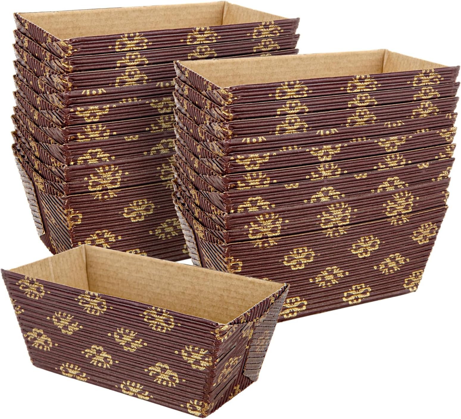 Amazon.com: MUXHEL 100 Pcs Paper Loaf Pans, Disposable Paper Mini Loaf ...