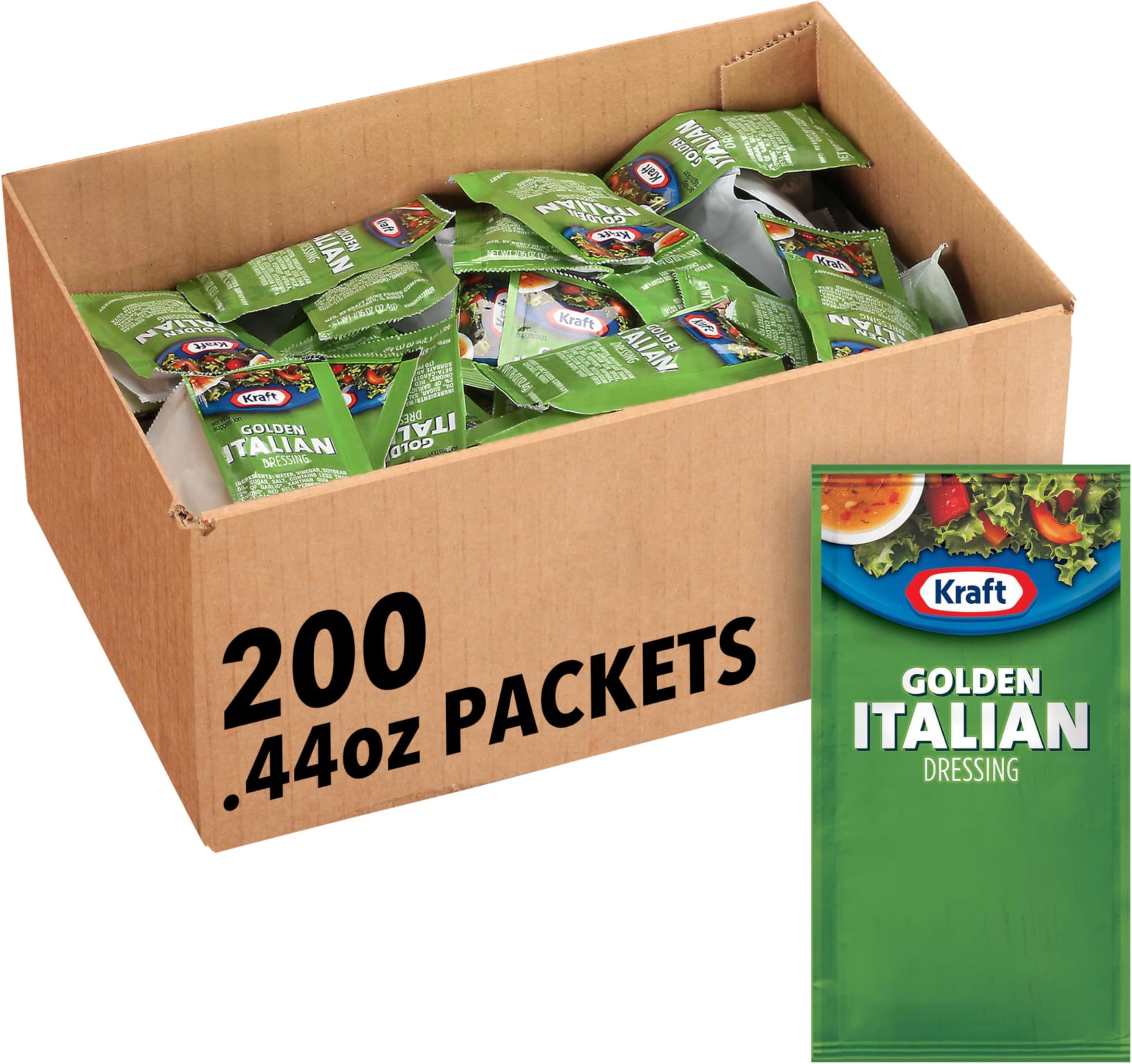 Amazon.com : Kraft Golden Italian Salad Dressing Single Serve Packet (0 ...