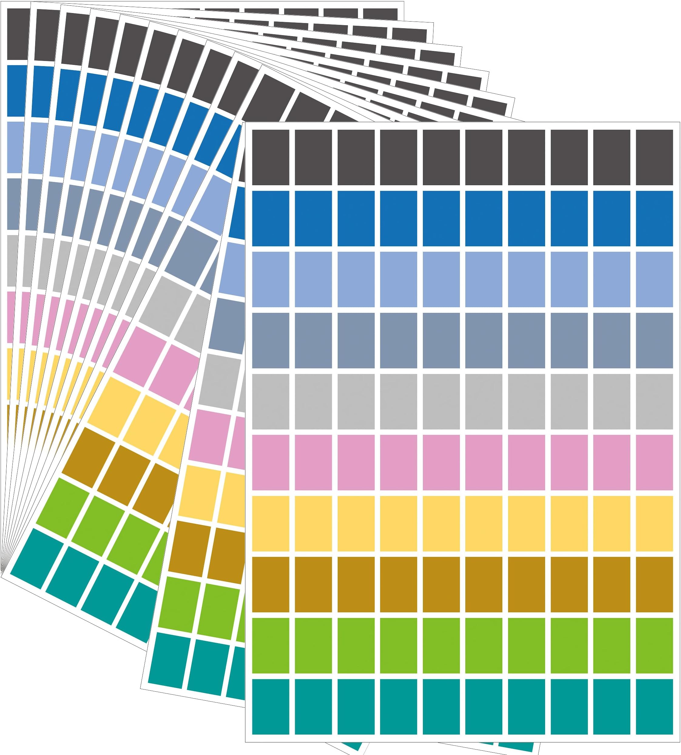 Amazon.com : PARLAIM Rectangle Color Coding Labels, 3/4"x1/2 ...