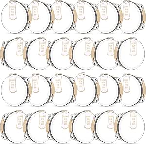 Amazon.com: Lukmaa 24 Set 6 Inch Tambourine for Adults Wooden Hand Held ...