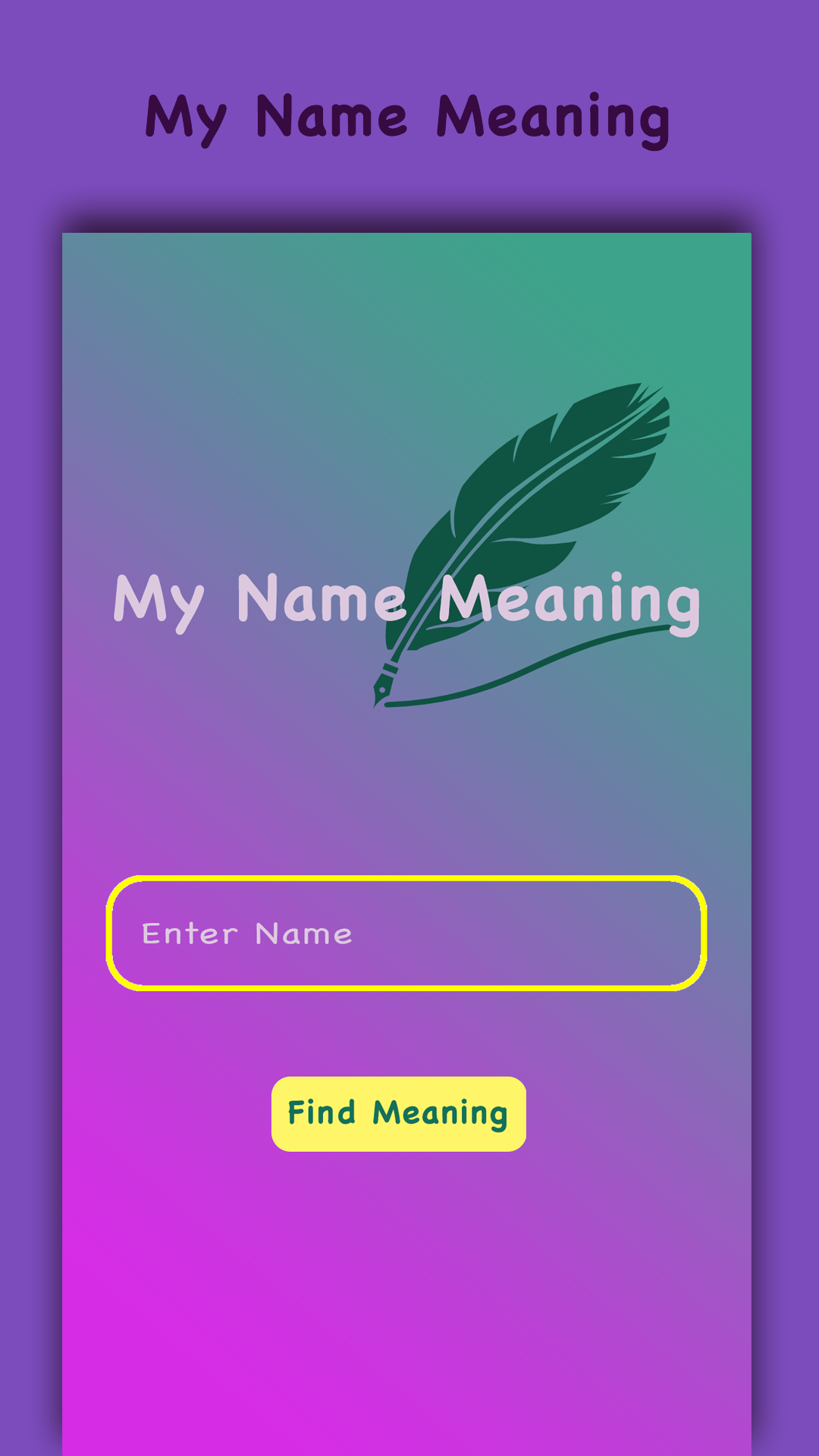 My Name Meaning: check what is behind your name - App on Amazon Appstore