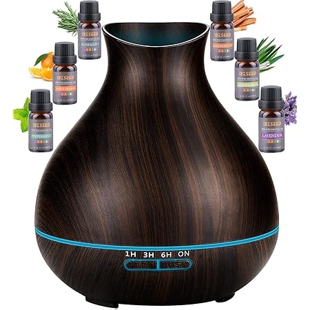Amazon.com: Aromatherapy Essential Oil Diffuser Humidifier 550ml 12 ...