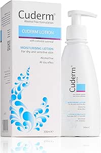 Cuderm Lotion 300ml Alcohol Free Moisturiser for Dry Skin, Eczema on ...