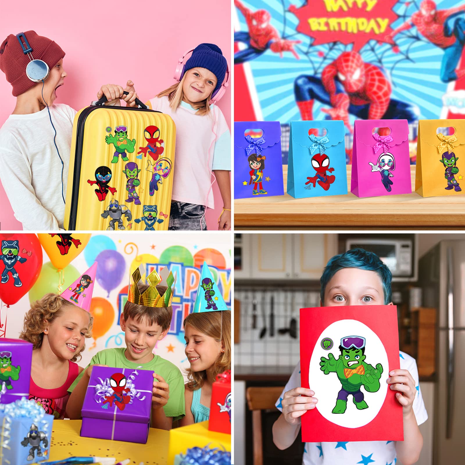 Snapklik.com : Spidey & Friends Stickers For Kids -27 Sheets Different ...