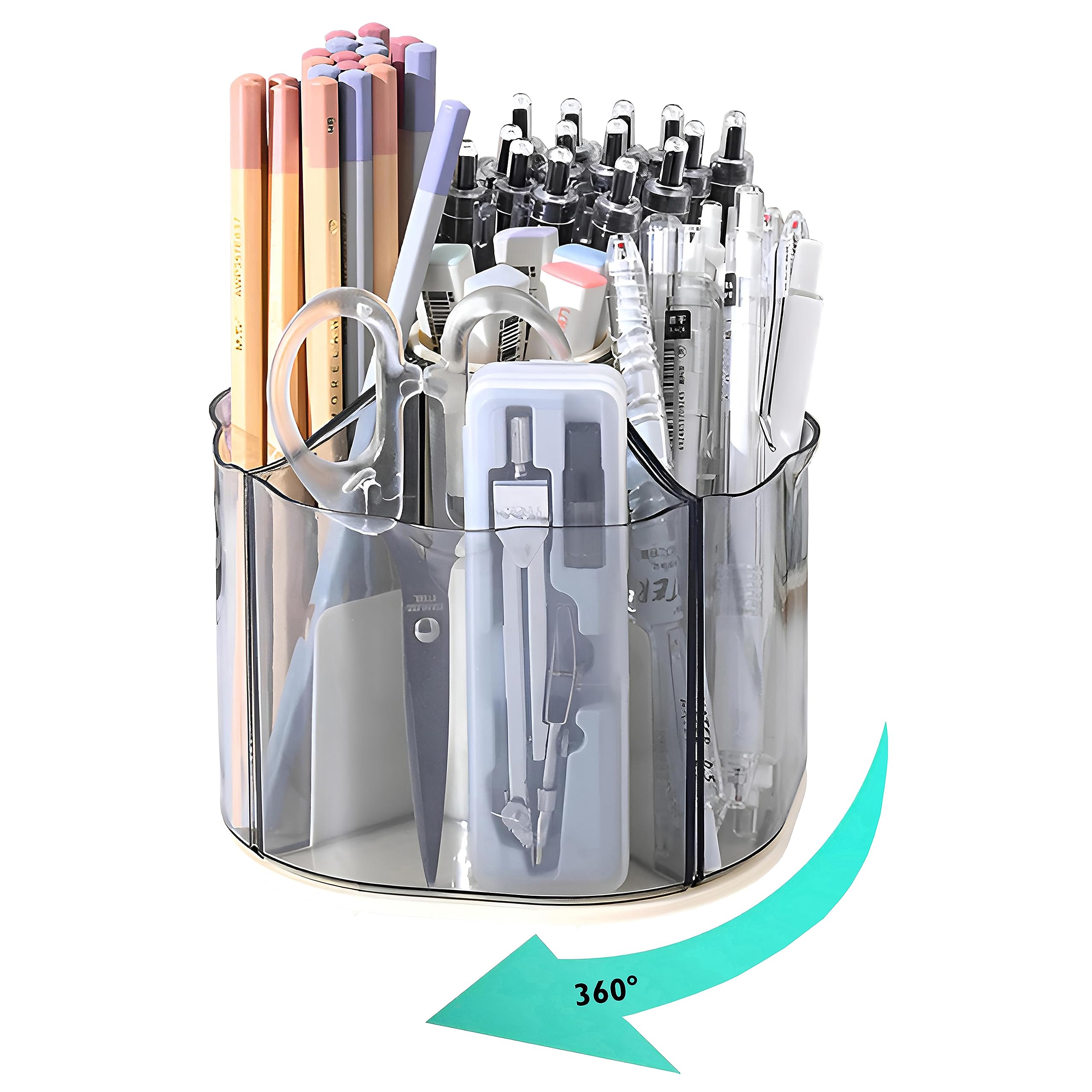 Amazon.com : 360 Degree Rotating Pencil Organizer for Desk,Rotating ...