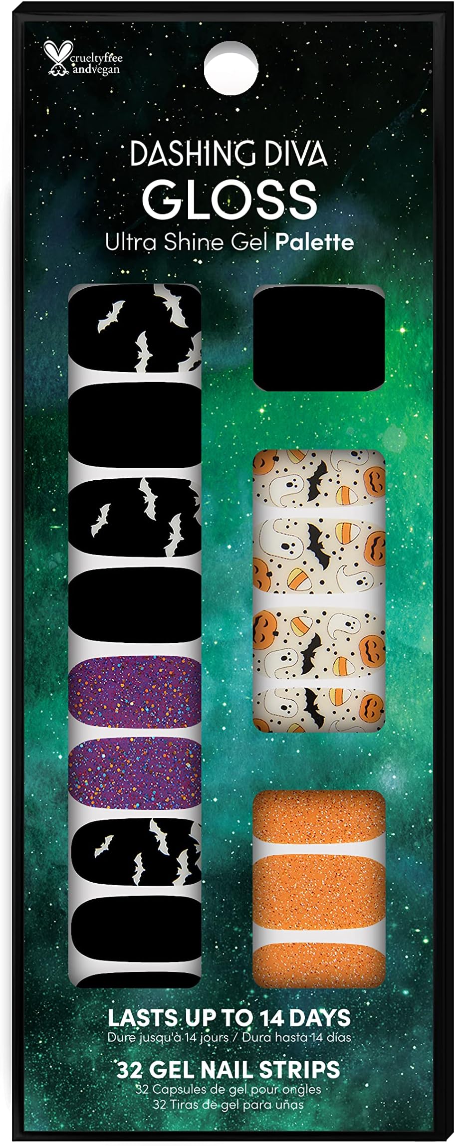 Amazon.com: Dashing Diva Gloss Nail Strips - Santa's Helper | UV Free ...