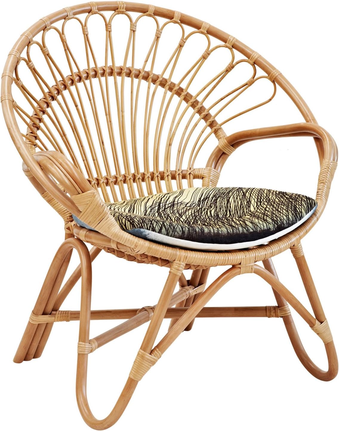 Aashi Enterprise Designer Cane Ira Chairs for Living Room with Cushion ...