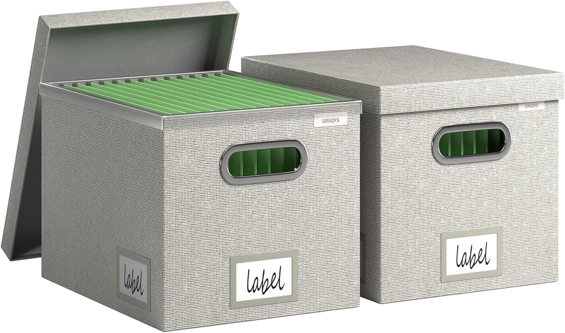 Amazon.com: IRIS USA FB-SQ Letter Size File Cube Box, Small, Clear ...