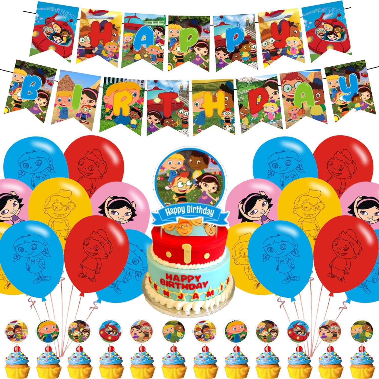 Amazon.com: Little Einsteins Birthday Party Decorations, Caroon Little ...