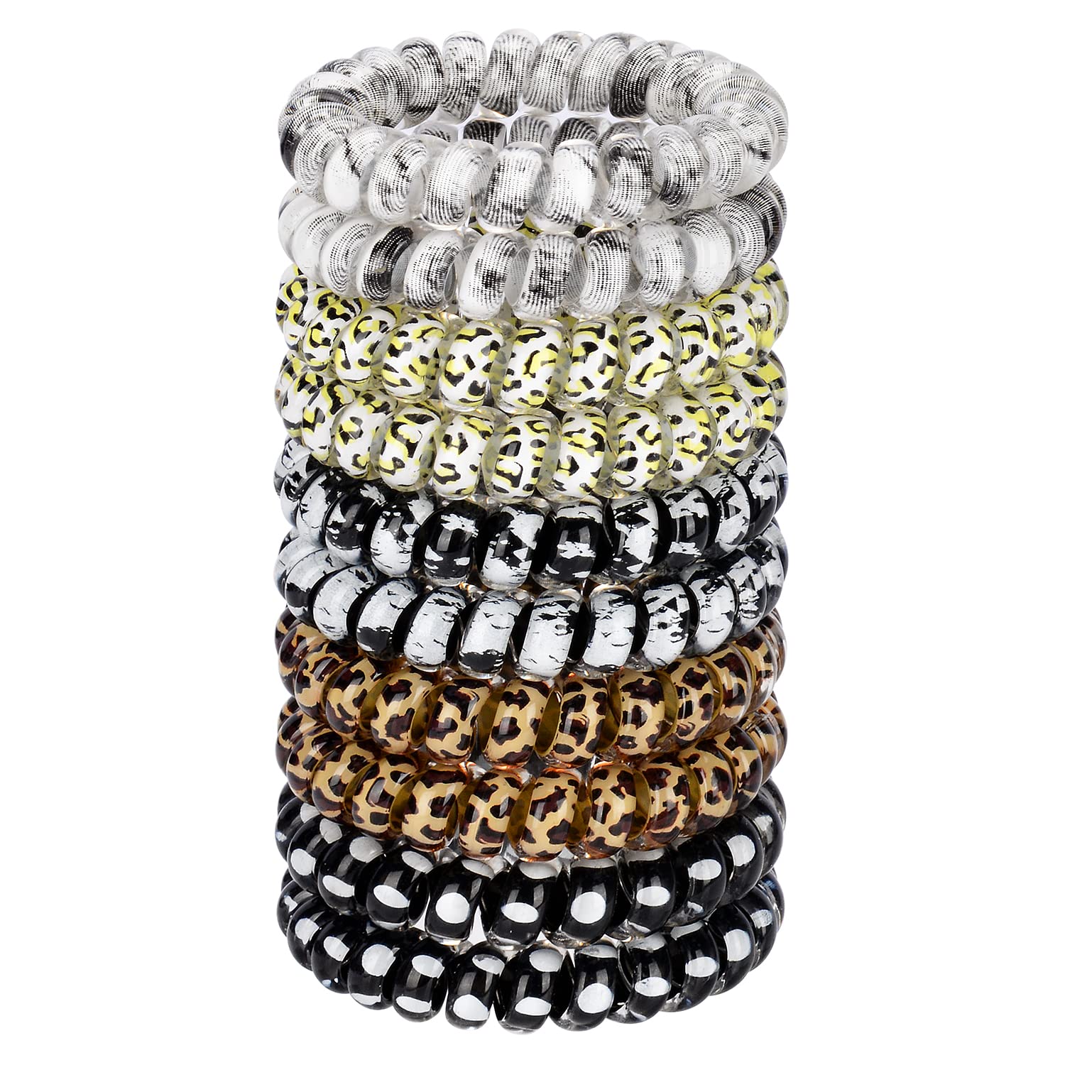 Amazon.com : JessLab Spiral Hair Ties for Women, 10-Pack Traceless No ...