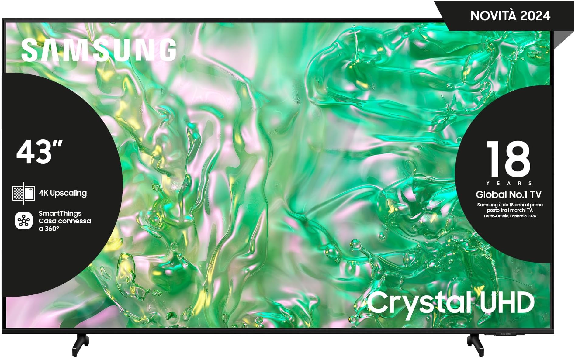 Samsung Smart TV 65" UE65DU8070UXZT, Crystal UHD 4K, 4K Upscaling ...