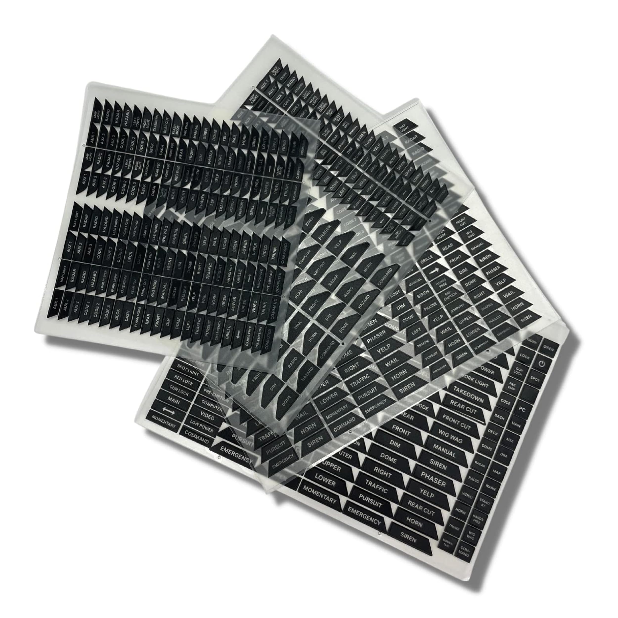 Snapklik.com : UBL Replacement Legend Stickers For Feniex 4200 Controller