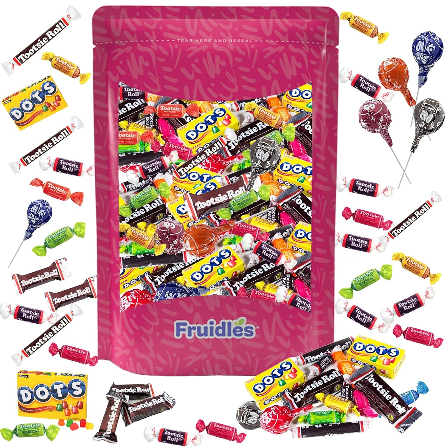 Amazon.com : Fruidles Tootsie Child's Play Mega Candy Assortment Mix ...