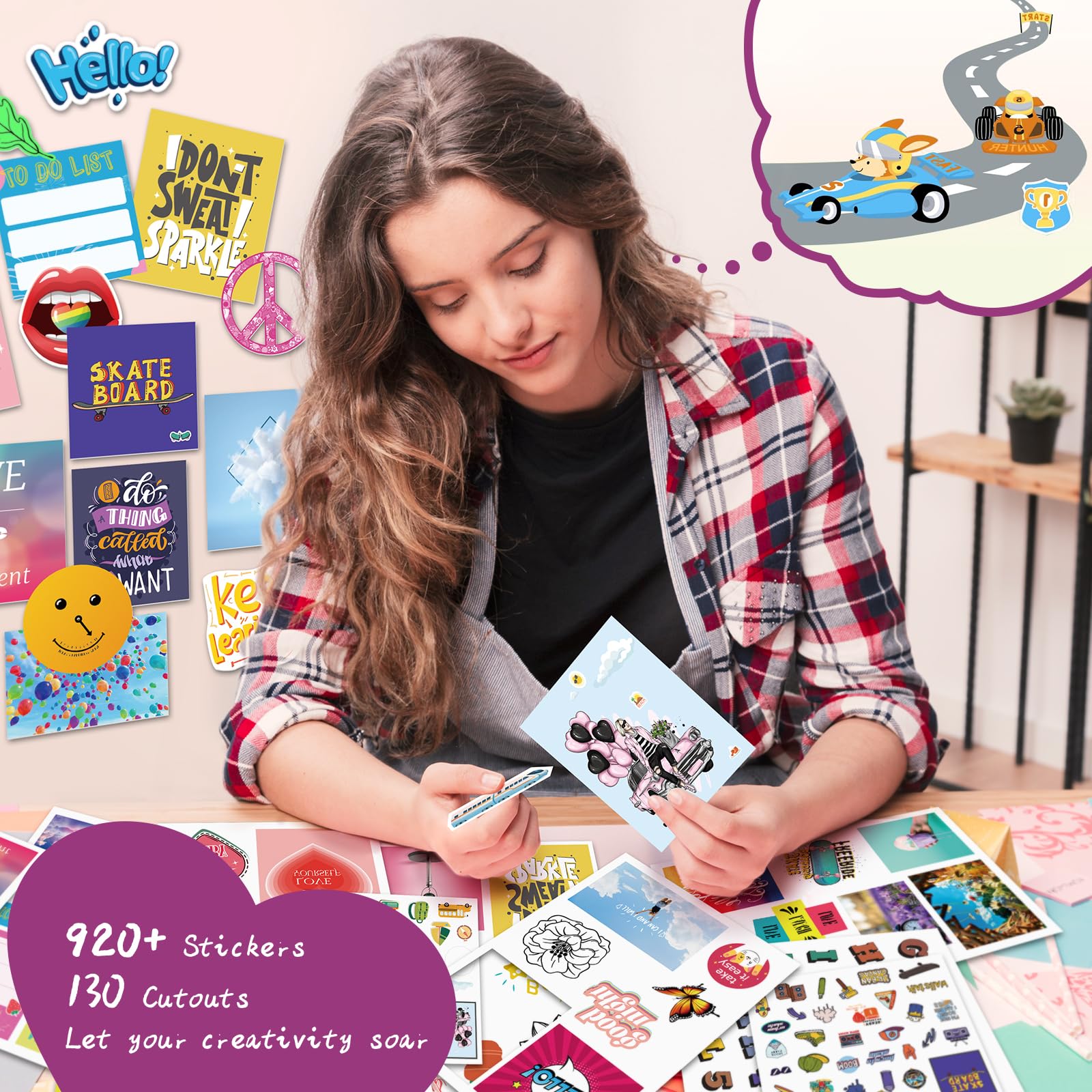 Snapklik.com : Wall Collage Kit - Teen Girls Wall Collage Kit, 1300+pcs ...