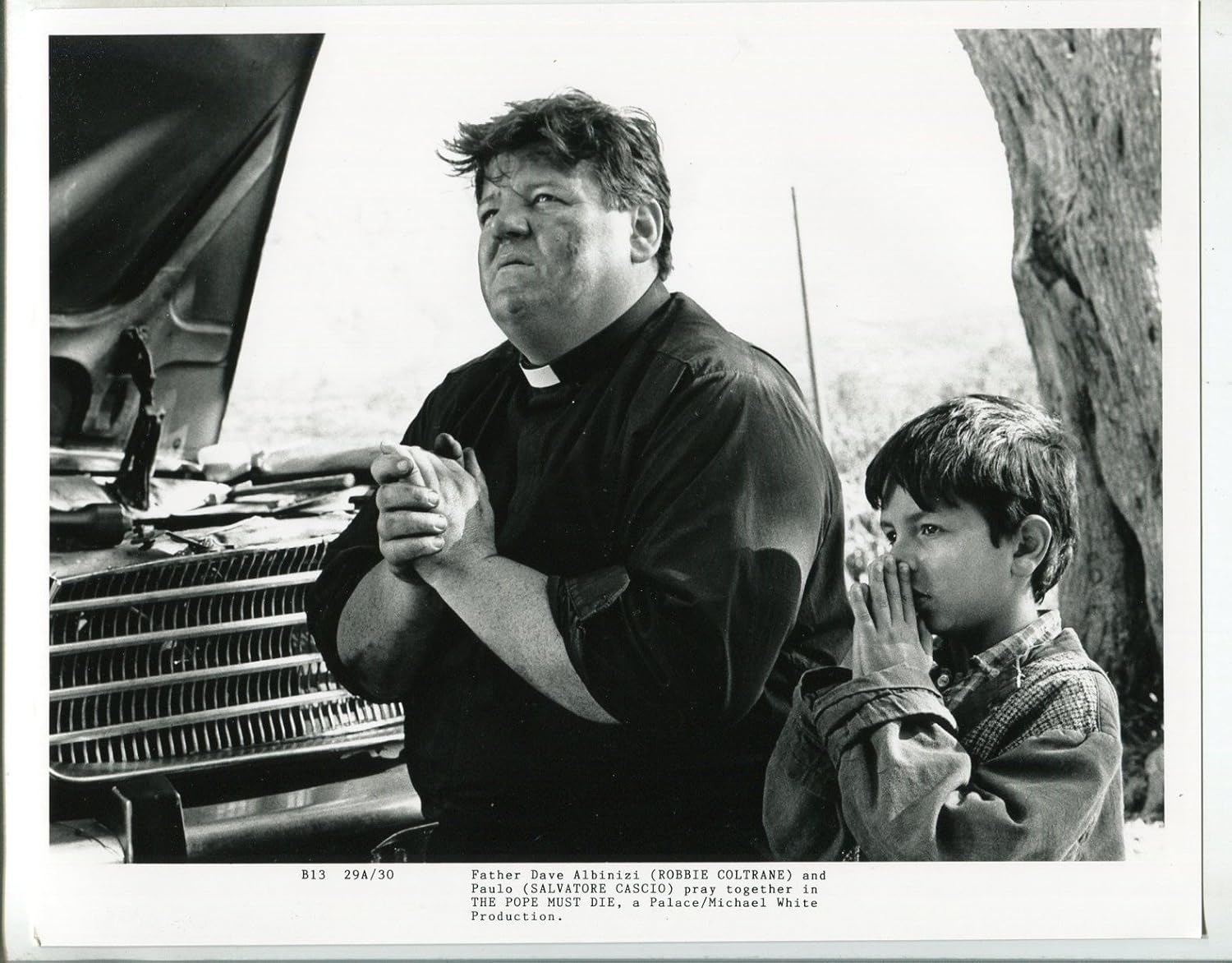 MOVIE PHOTO: Pope Must Die #30-1991-8x10-B&W-Still-Robbie Coltrane ...