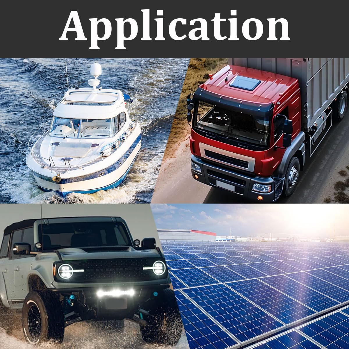 250A 12V Bus Bar Marine 12V,Power Distribution Block with Cover with 4 ...