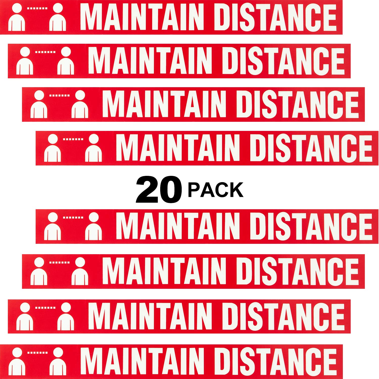 Maintain Distance Floor Warning Tapes Adhesive Social Distance Floor ...