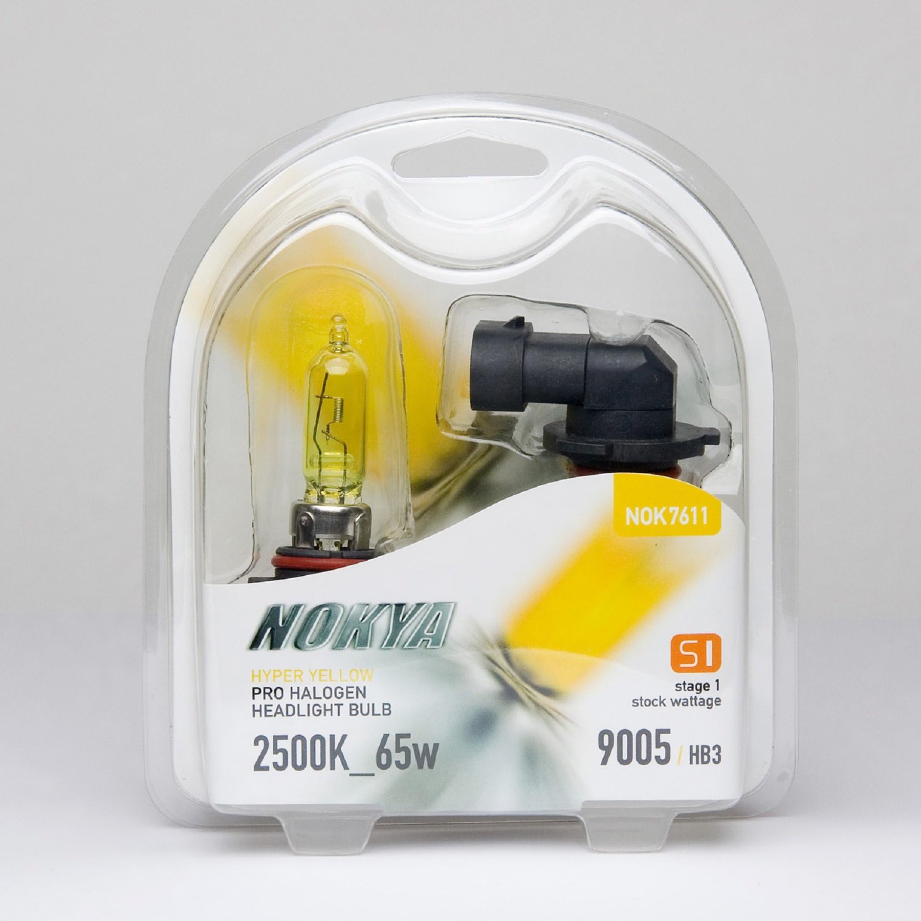 Amazon.com: Nokya Hyper Yellow 9005 Car Headlight Bulb (S1) NOK7611 ...