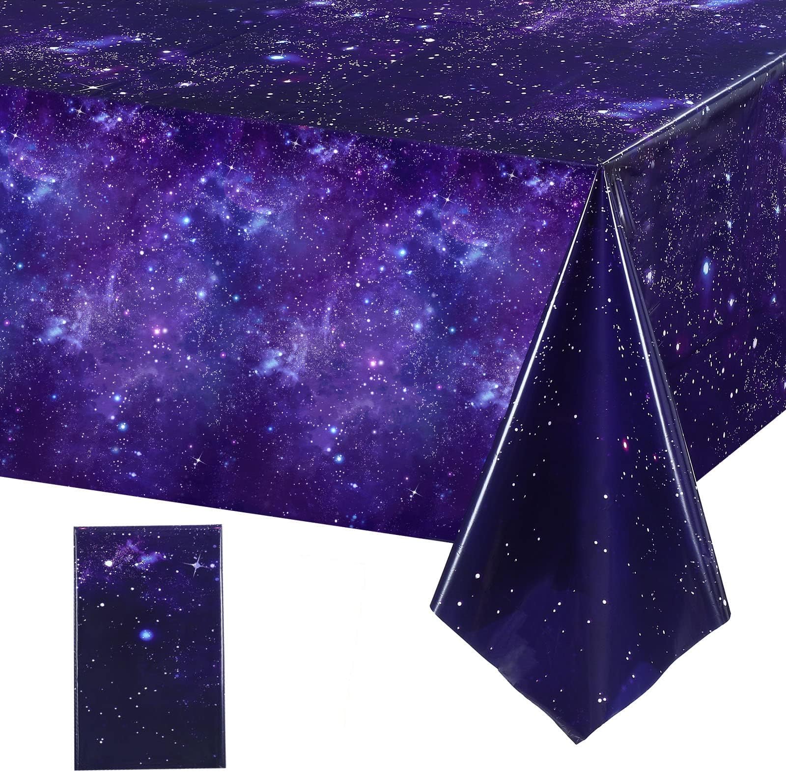 Amazon.com: Vusnud 3 Packs - Space Tablecloth, Galaxy Themed Plastic ...