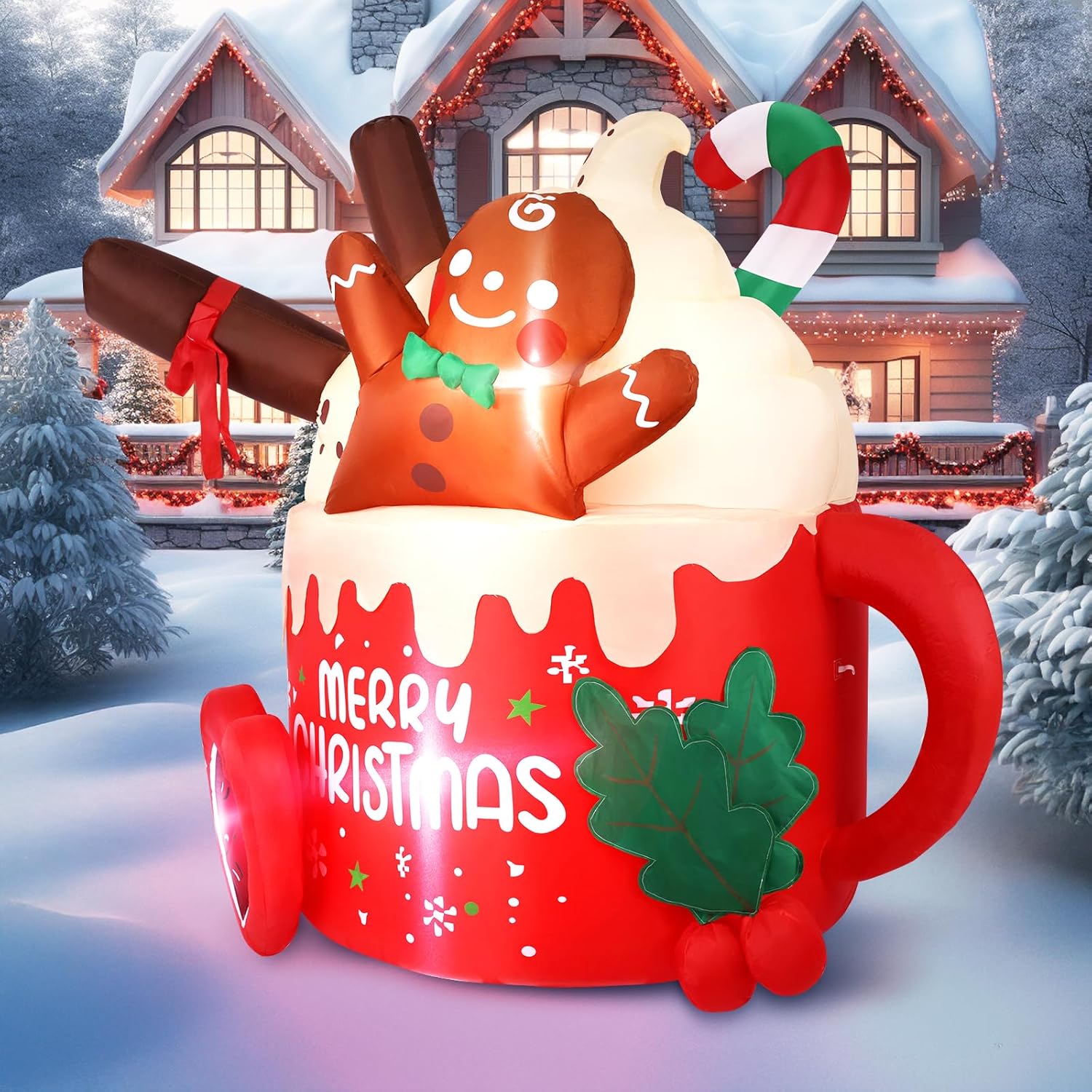 Amazon.com: 6.5 FT Christmas Inflatables Outdoor Decorations ...