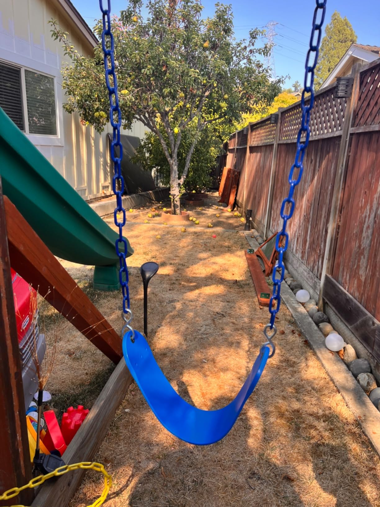 $37/mo - Finance Dolphin Playground 5-in-1 Wooden Toddler Swing Set for ...