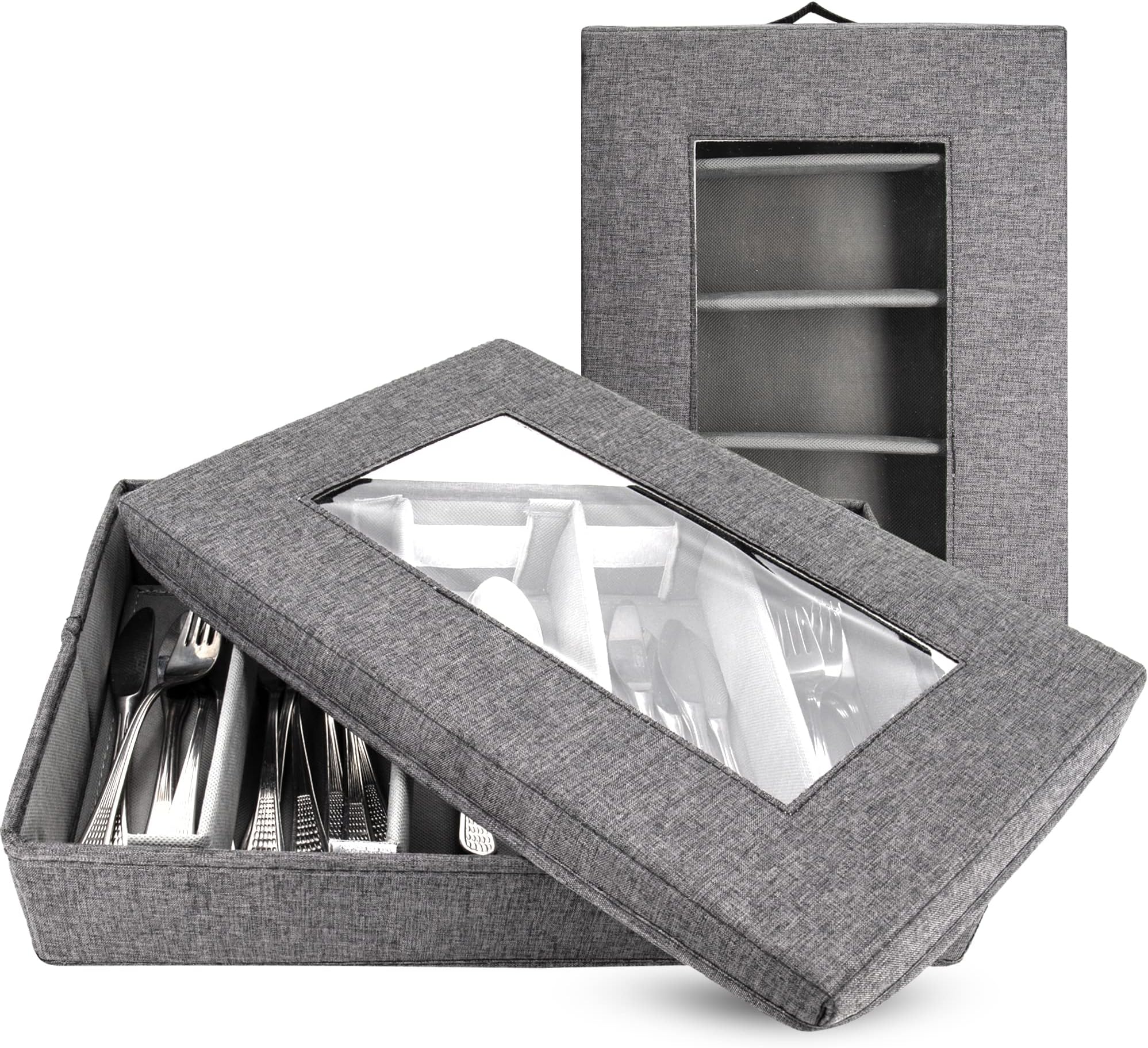 Amazon.com: Silver Storage Bags Flatware Storage Blue Silver Flatware ...