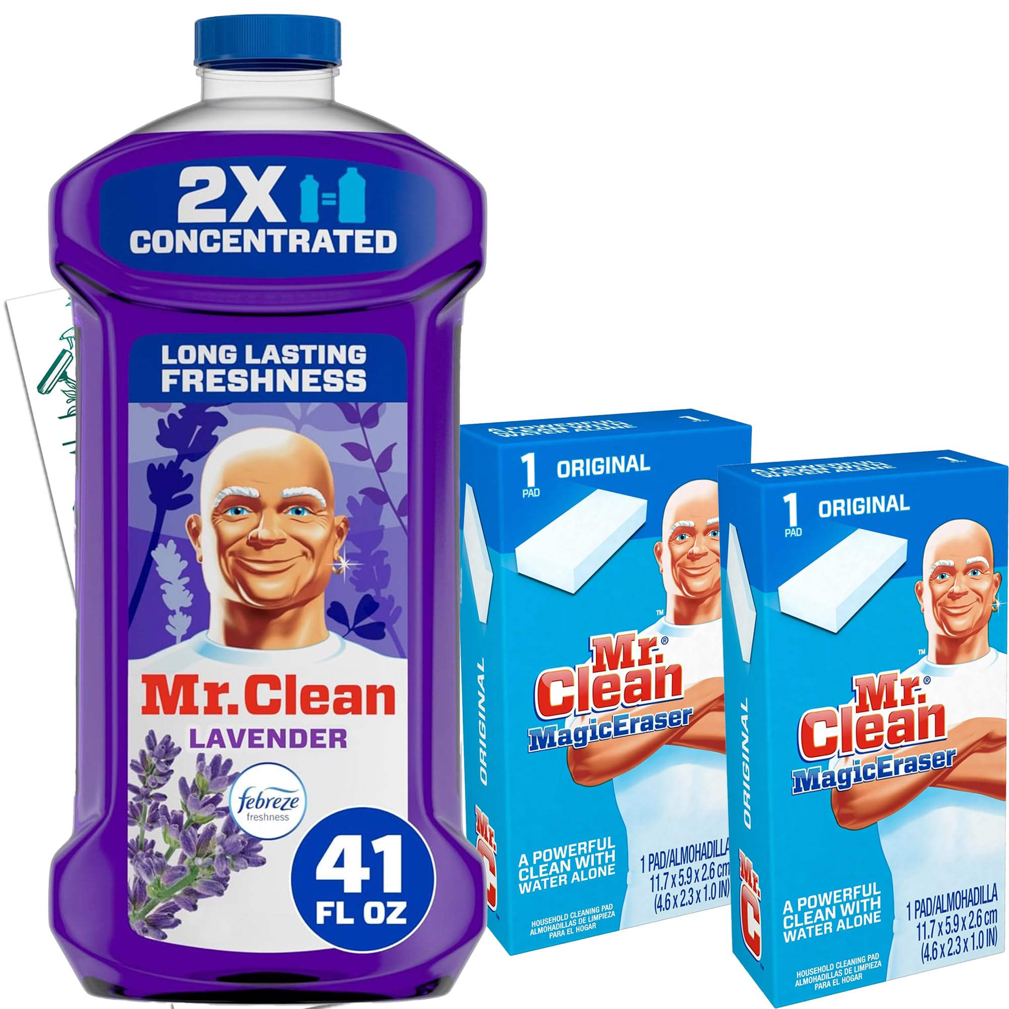 Amazon.com: Bleam Household Cleaning Bundle - Mr Clean Lavender & Rain ...