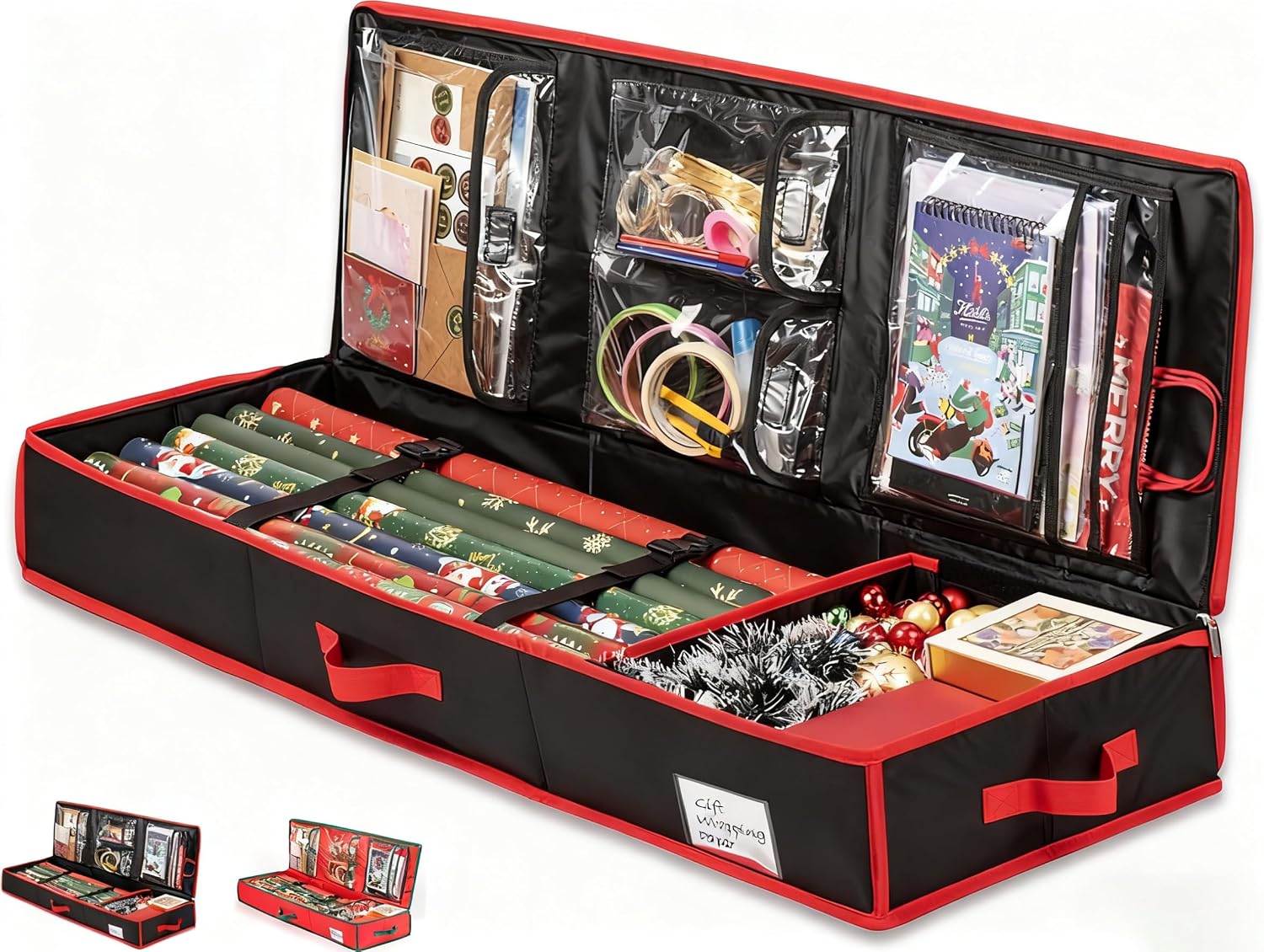 Amazon.com: KIPHCA Wrapping Paper Storage, Wrapping Paper Organizer ...