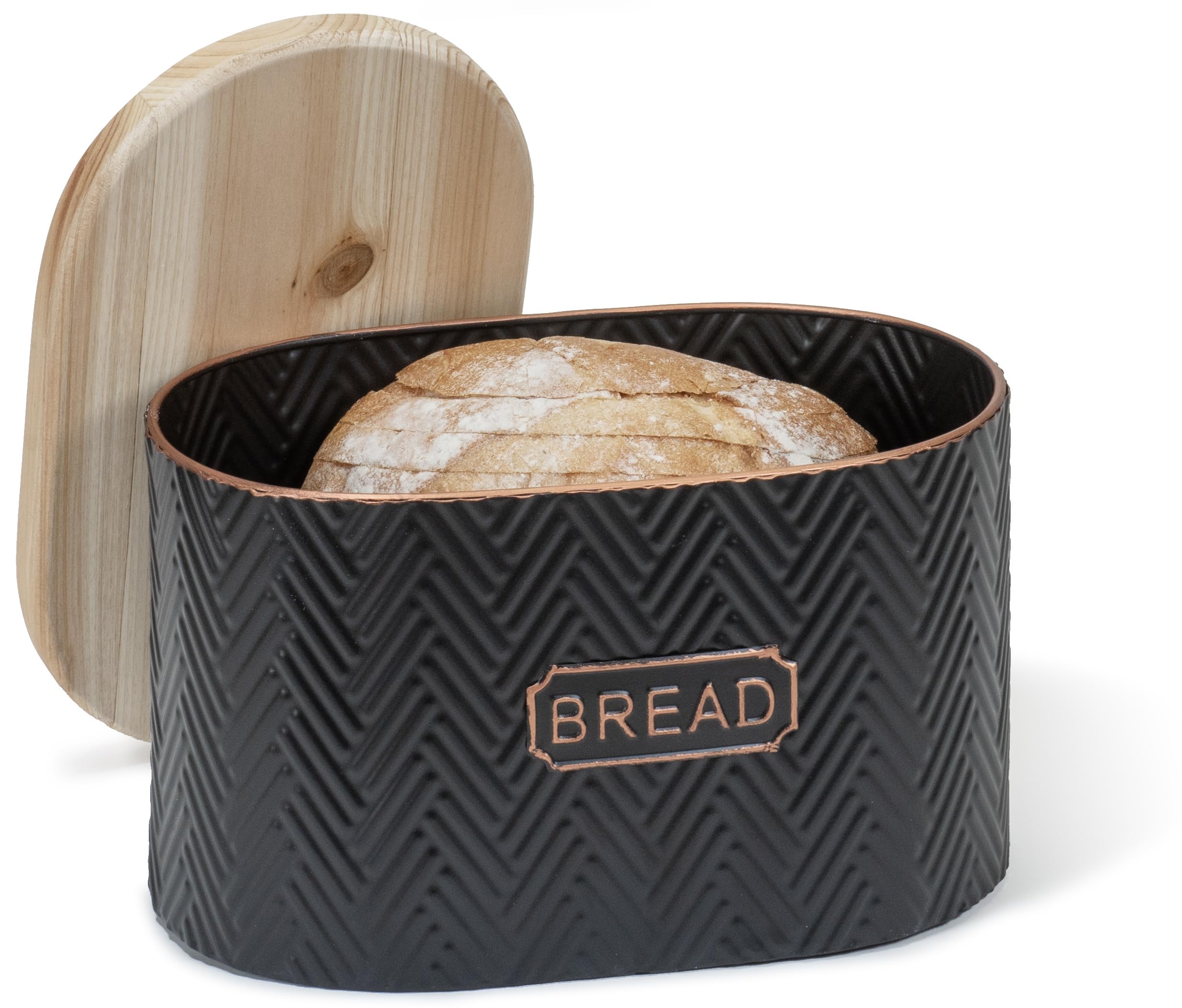 Amazon.com: Red Co. 11.25” x 7.25” Pre-Labeled Metal Embossed Bread ...
