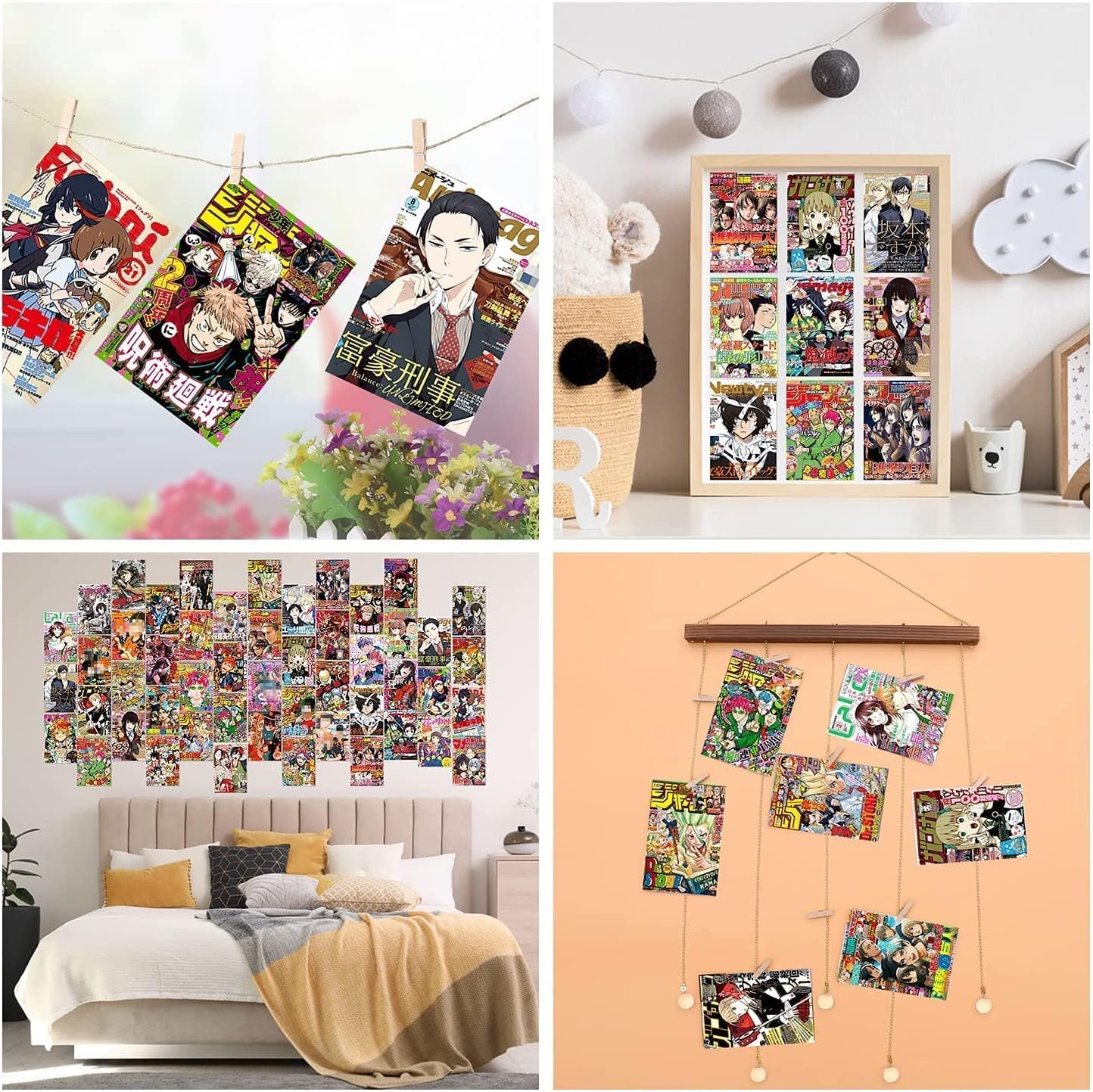 ZPPLD 50pcs Anime Wall Collage Kit,Anime Poster,Anime Collage Kit for ...