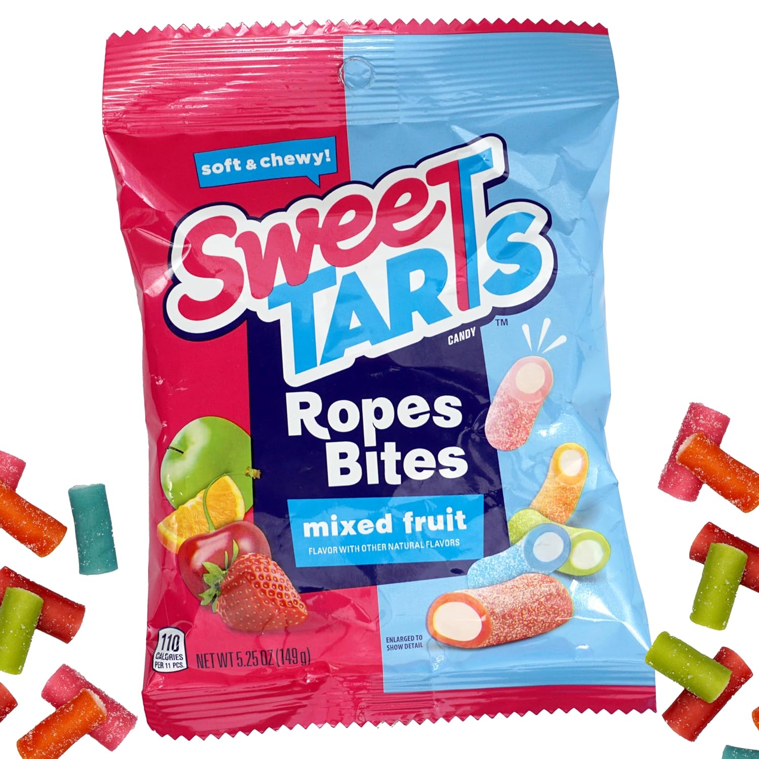 Amazon.com : Sweet Tarts Ropes Bites Mixed Fruit, 5.25 Ounce Bag (Pack ...