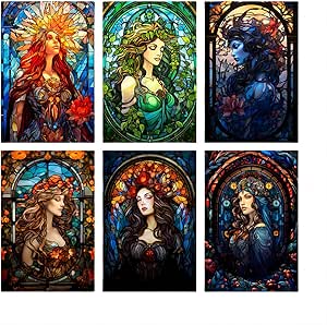 Greek Goddesess Prints Wall Posters Set of 6, Hecate | Hekate, Athena ...