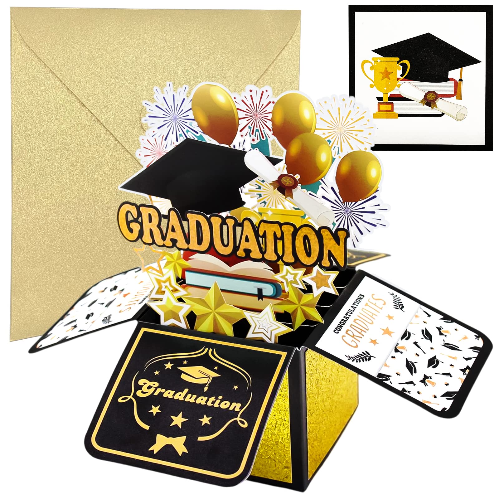 Amazon.com : Mczan Pop Up Graduation Card 2024, 3D Graduation Pop Up ...