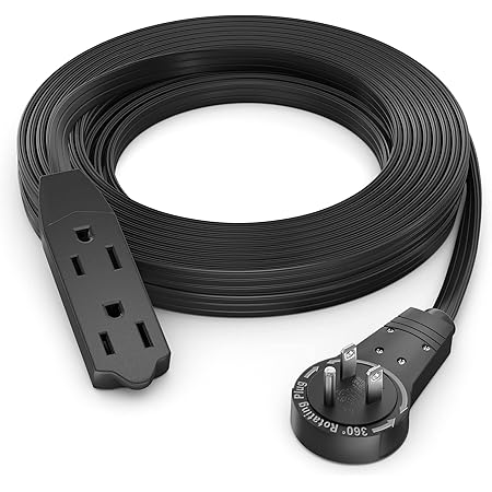 Electriduct Lay Flat Electrical Power Extension Cord Duplex Receptacle ...