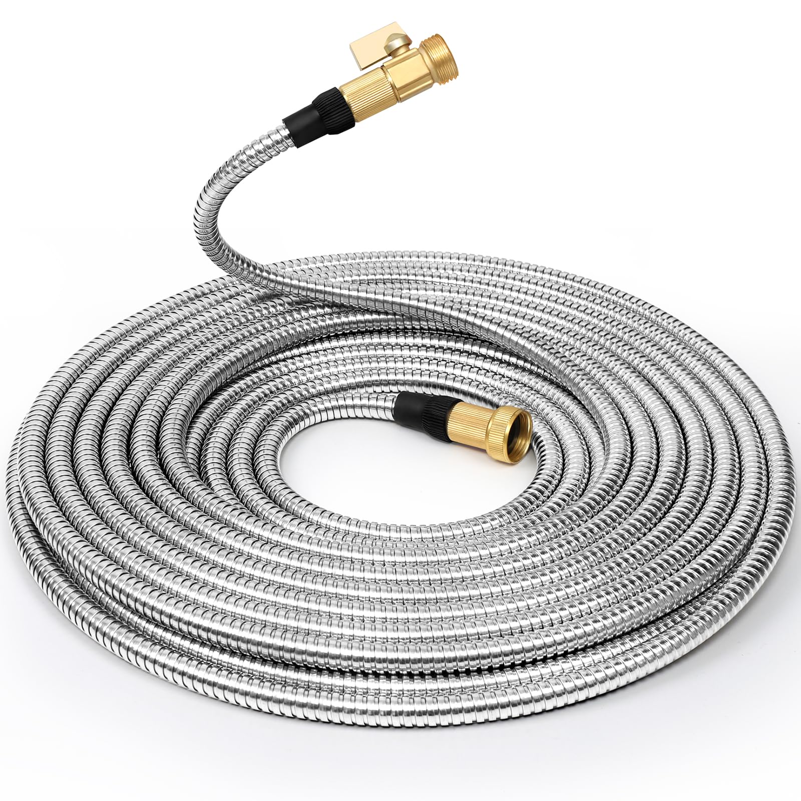 Amazon.com: TOOLCY Garden Hose 50FT x 1/2inch, 304 Stainless Steel ...