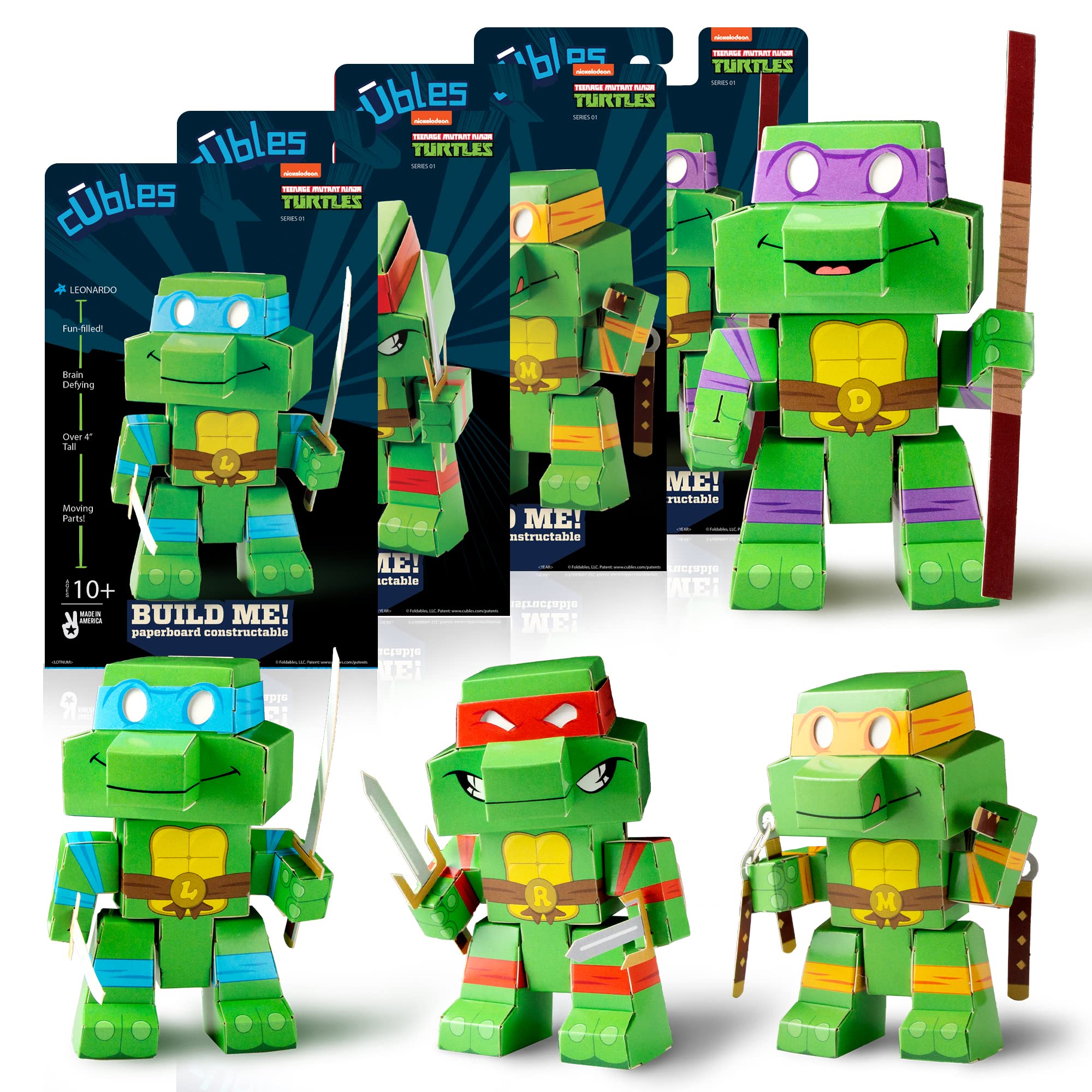 Amazon.com: Teenage Mutant Ninja Turtles Set of All 4 Characters : Toys ...