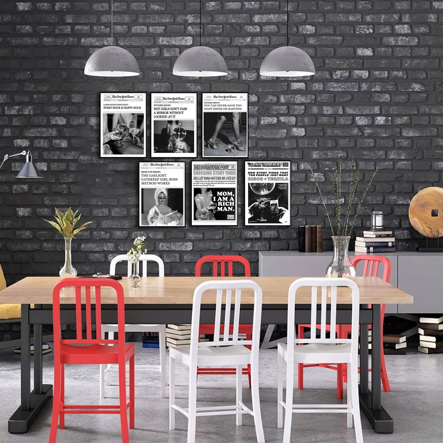Create Your Own Poster Trendy Feminist Newspaper Wall Art Prints Of 6 ...